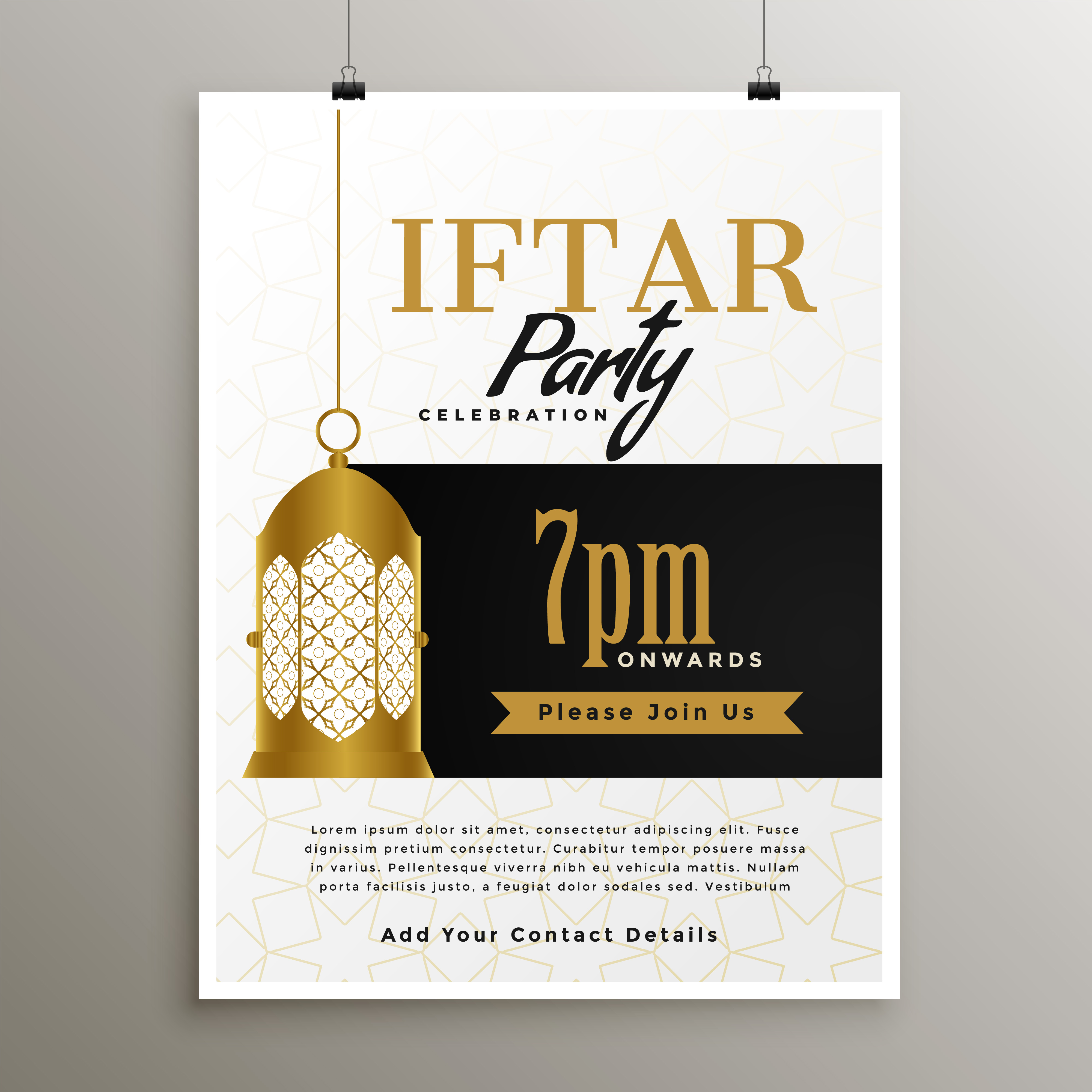 Ramadan Iftar Party Celebration Stylish Template Download Free Vector Ramadan Iftar Party Celebration Stylish Template Download Free Vector