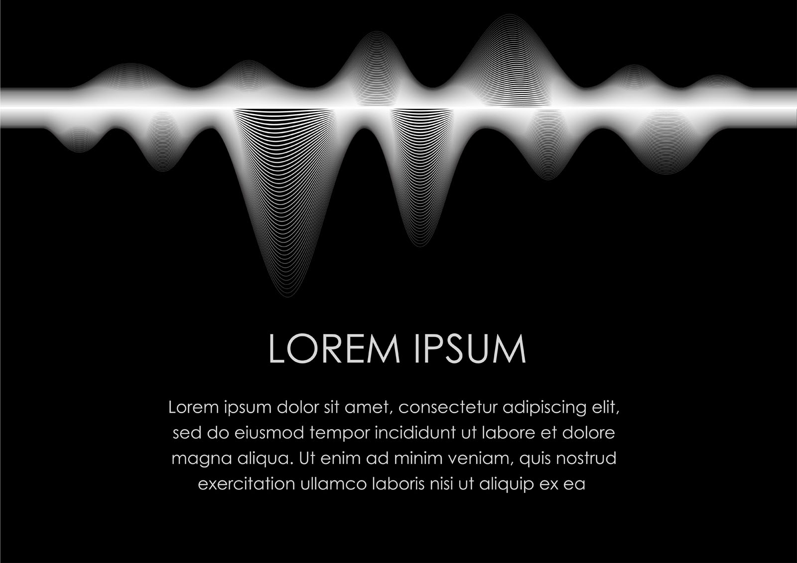 Abstract Seamless Background With Wavy Lines And Text Space 374991