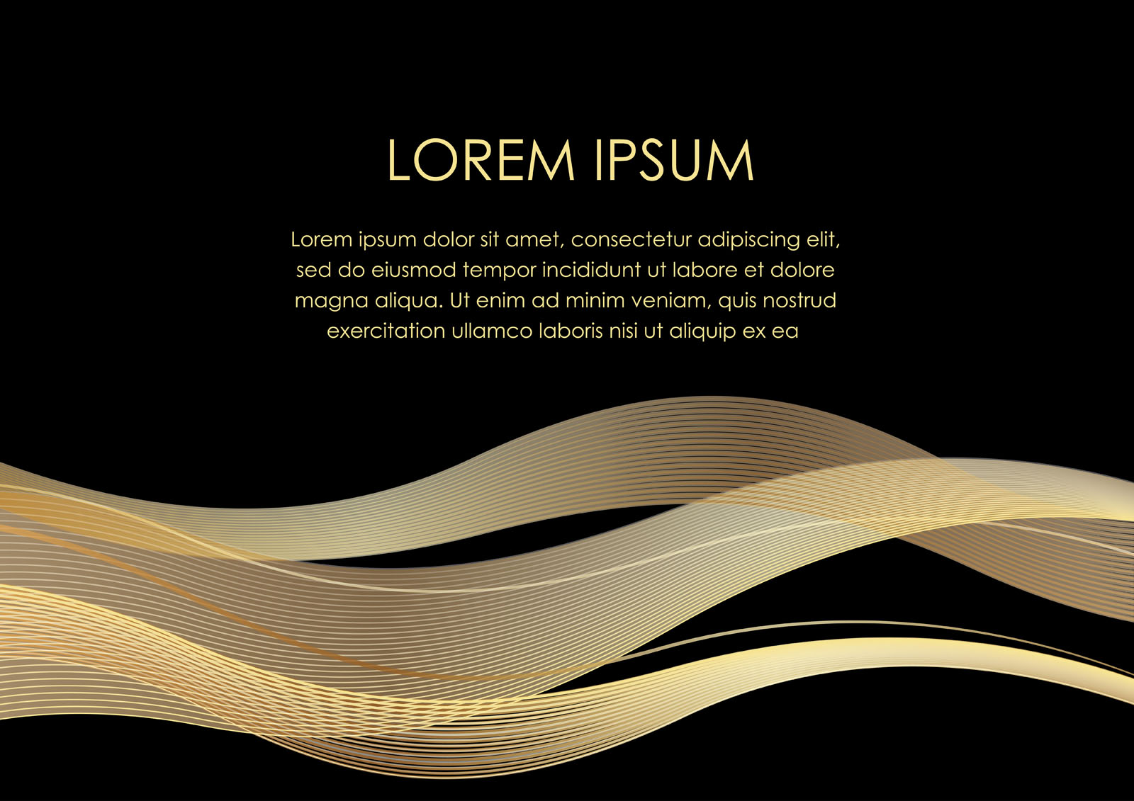Abstract Background With A Wavy Pattern And Text Space 375261 Vector