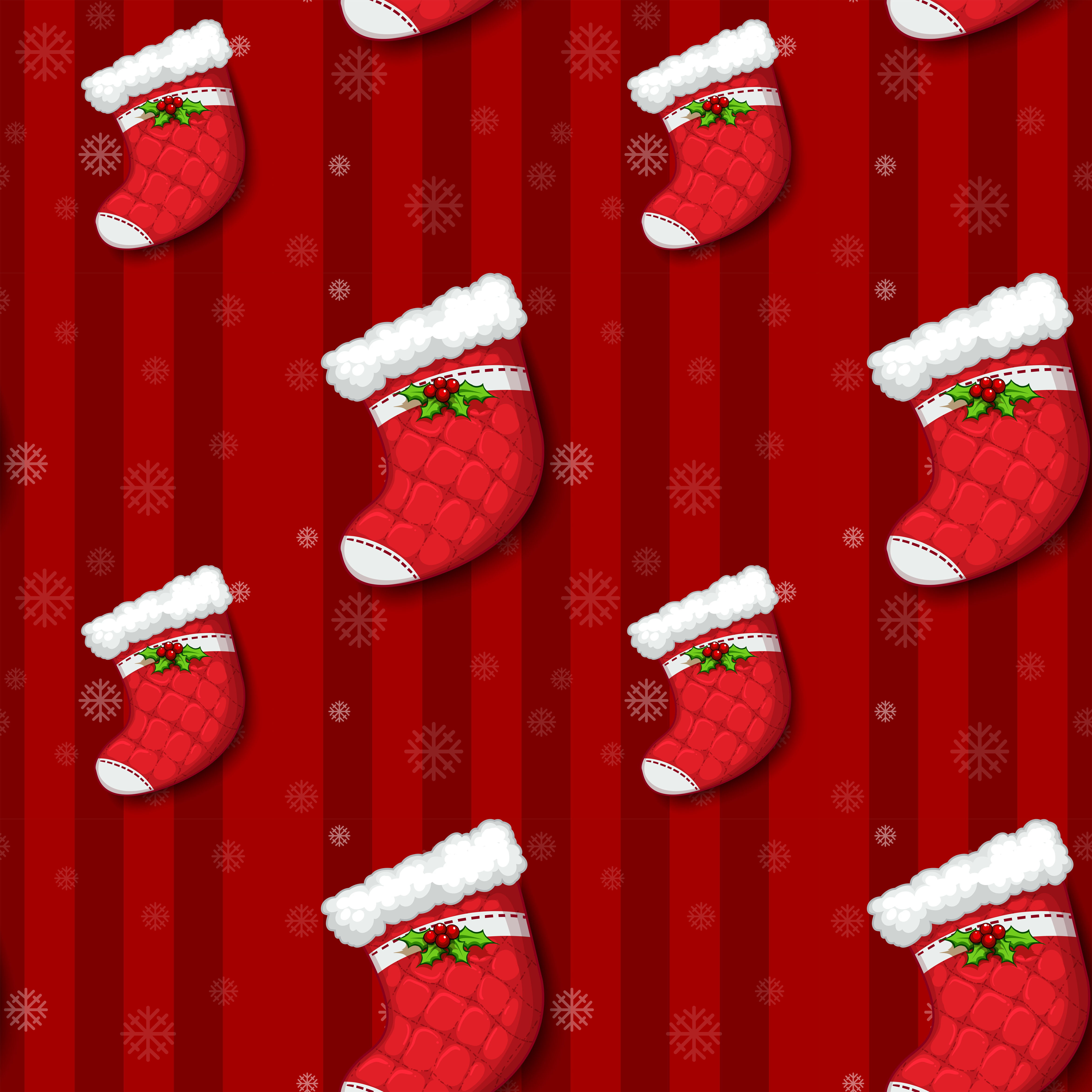 A Seamless Design With Christmas Stockings 375595 Vector Art At Vecteezy