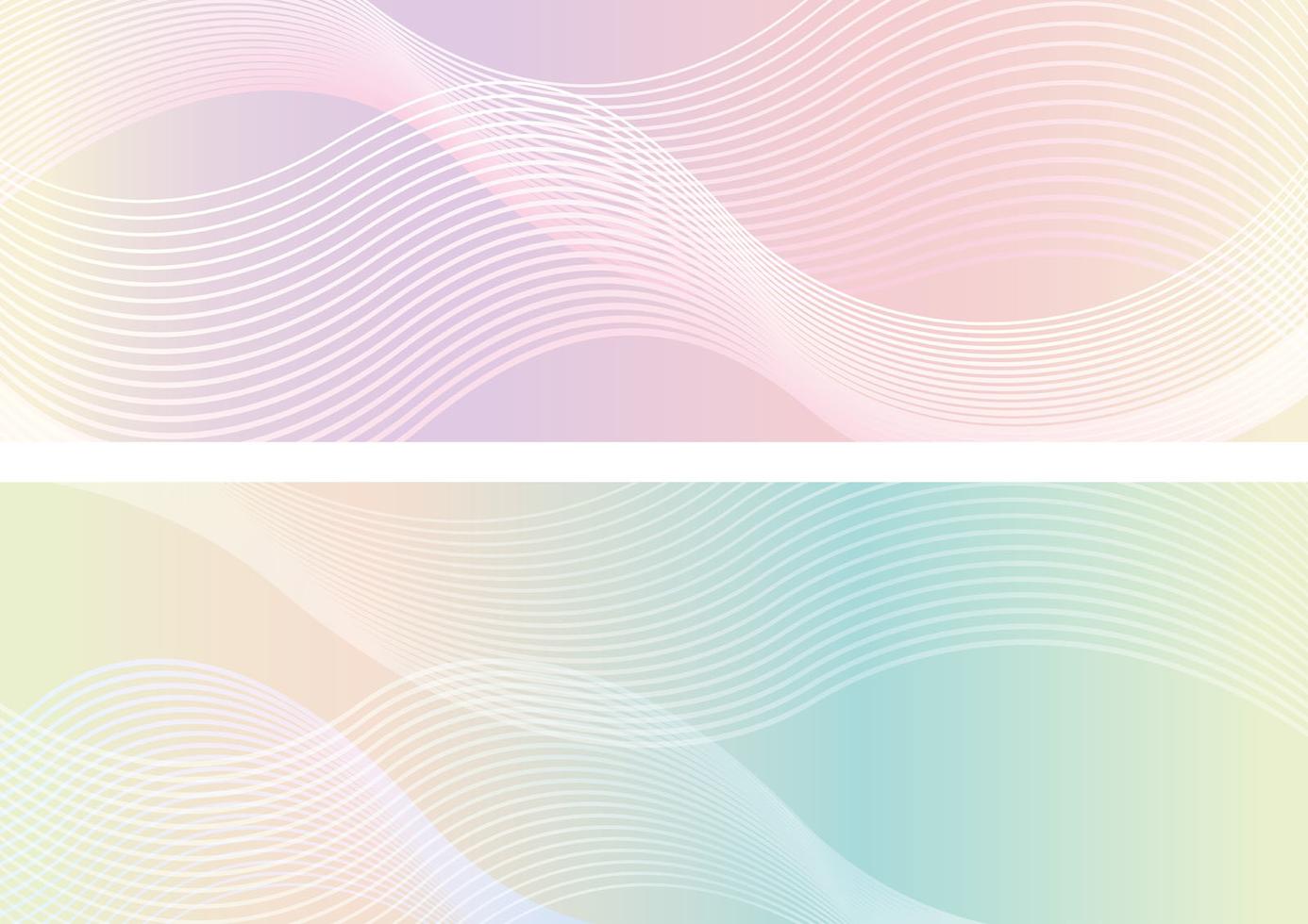 Rectangle background set with wavy patterns. 375781 Vector Art at Vecteezy