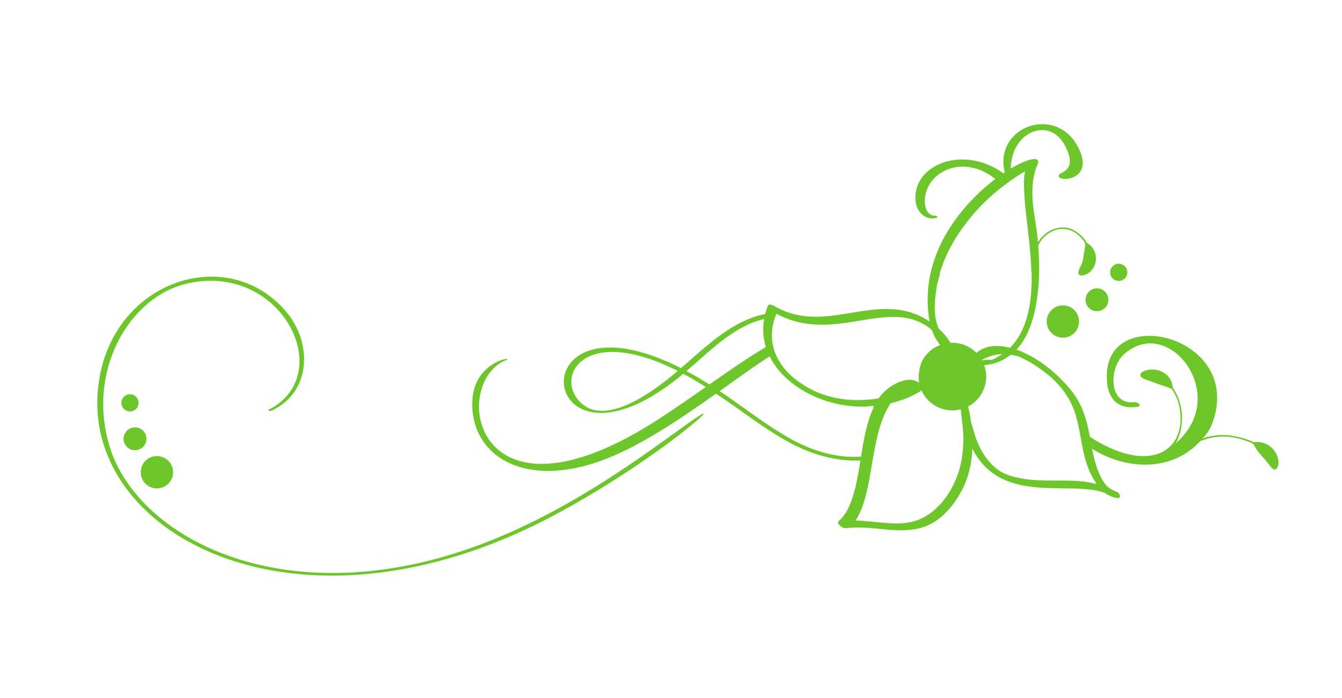 Green Vector Hand Drawn Calligraphic Separator. Spring Flourish Design ... Green Vector Hand Drawn Calligraphic Separator. Spring Flourish Design ...