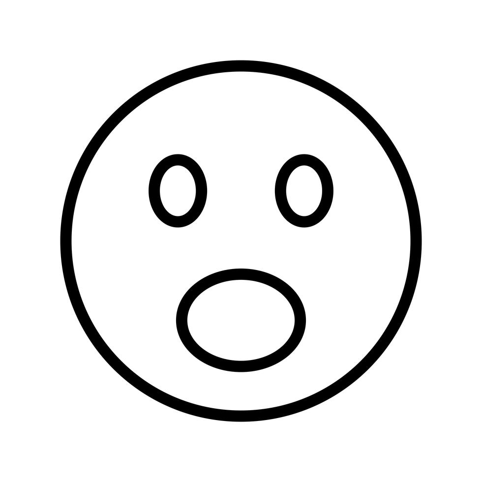 Surprised Emoji Vector Icon 378521 Vector Art at Vecteezy