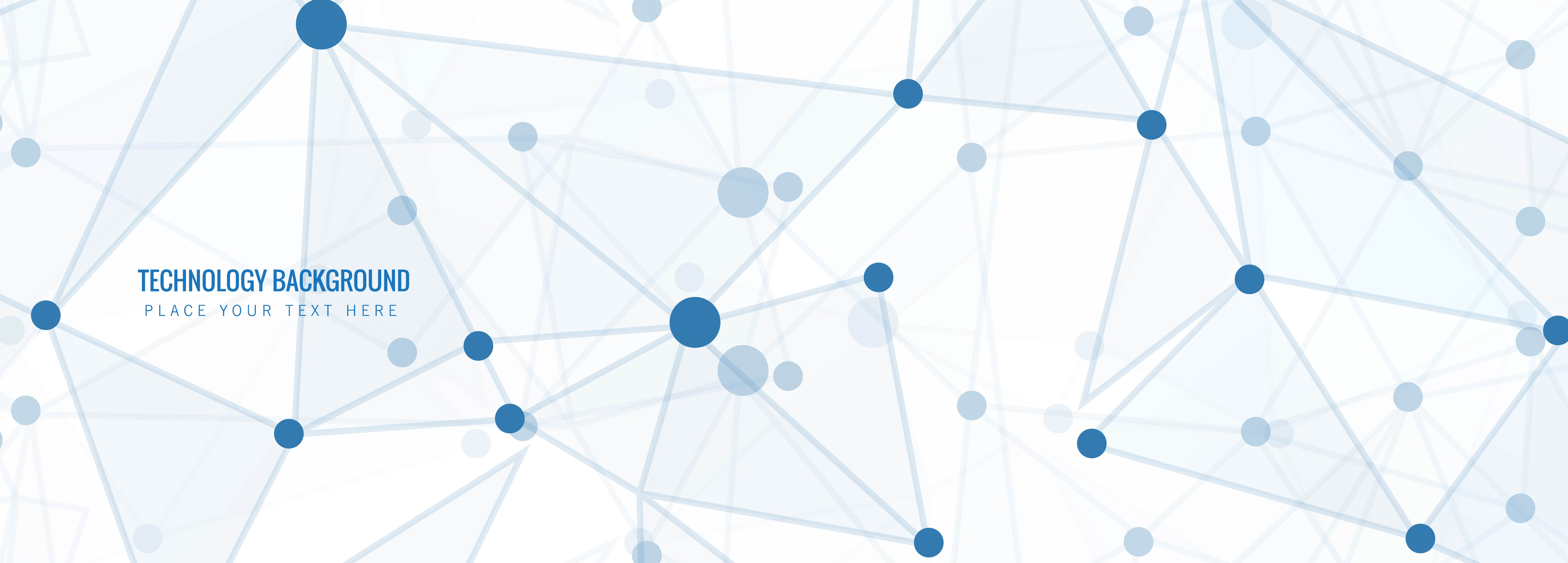 Abstract blue polygon technology header background 381524 Vector Art at Vecteezy