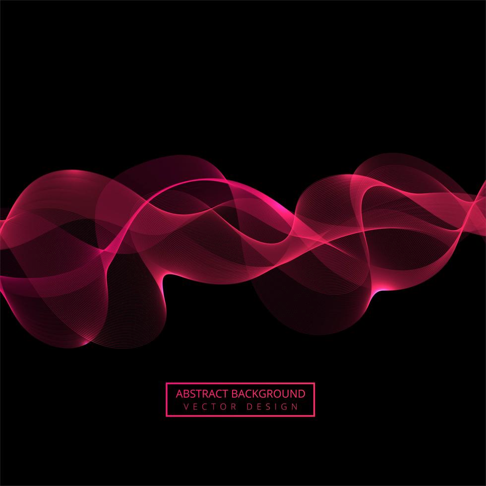 Abstract pink flowing wave vector 382384 Vector Art at Vecteezy
