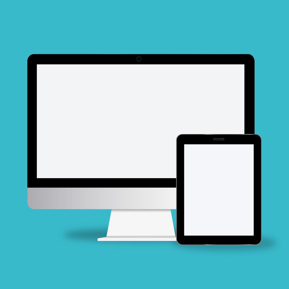 Illustration of digital devices isolated - Download Free Vectors ...