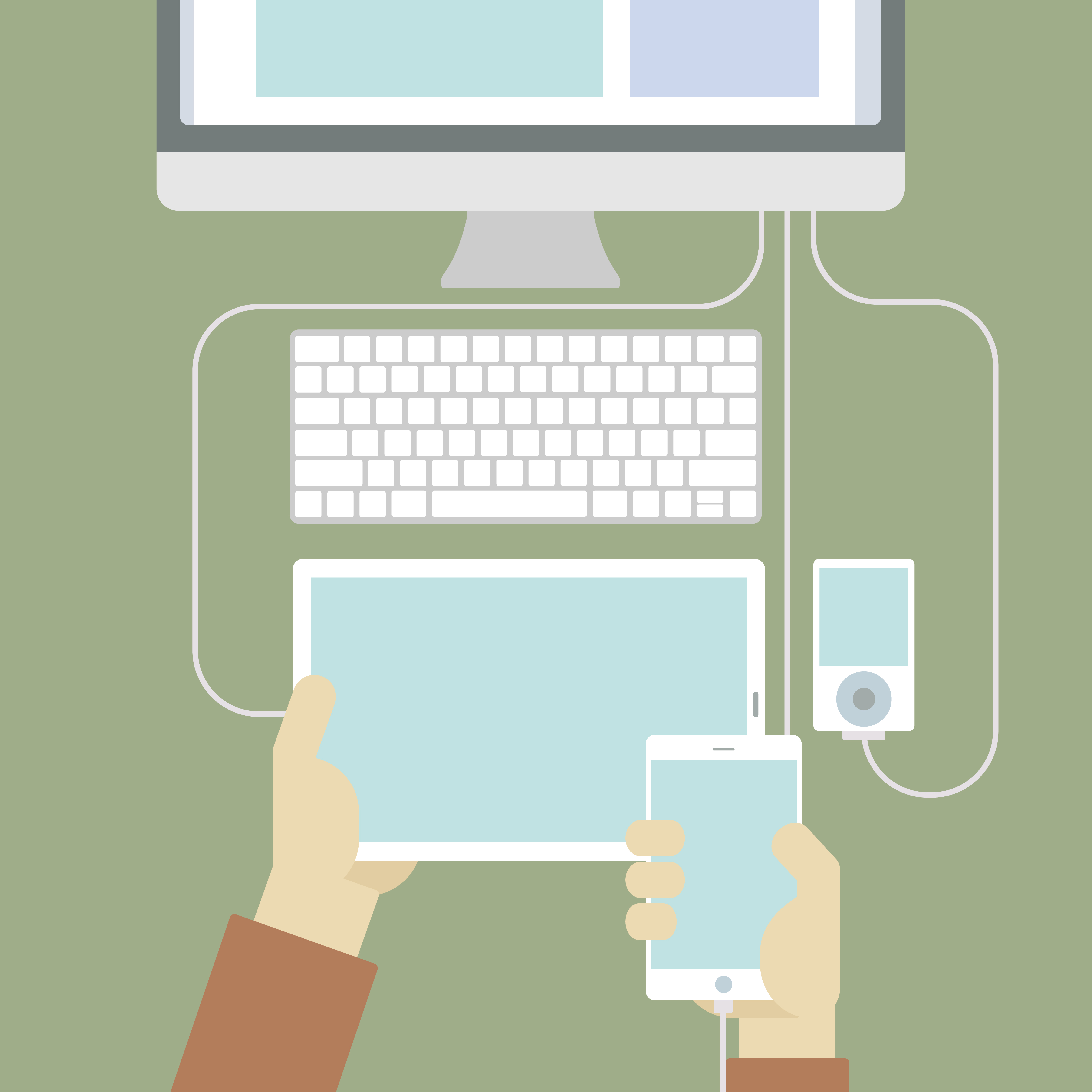 Vector of connected digital devices - Download Free Vectors, Clipart ... Vector of connected digital devices - Download Free Vectors, Clipart ...