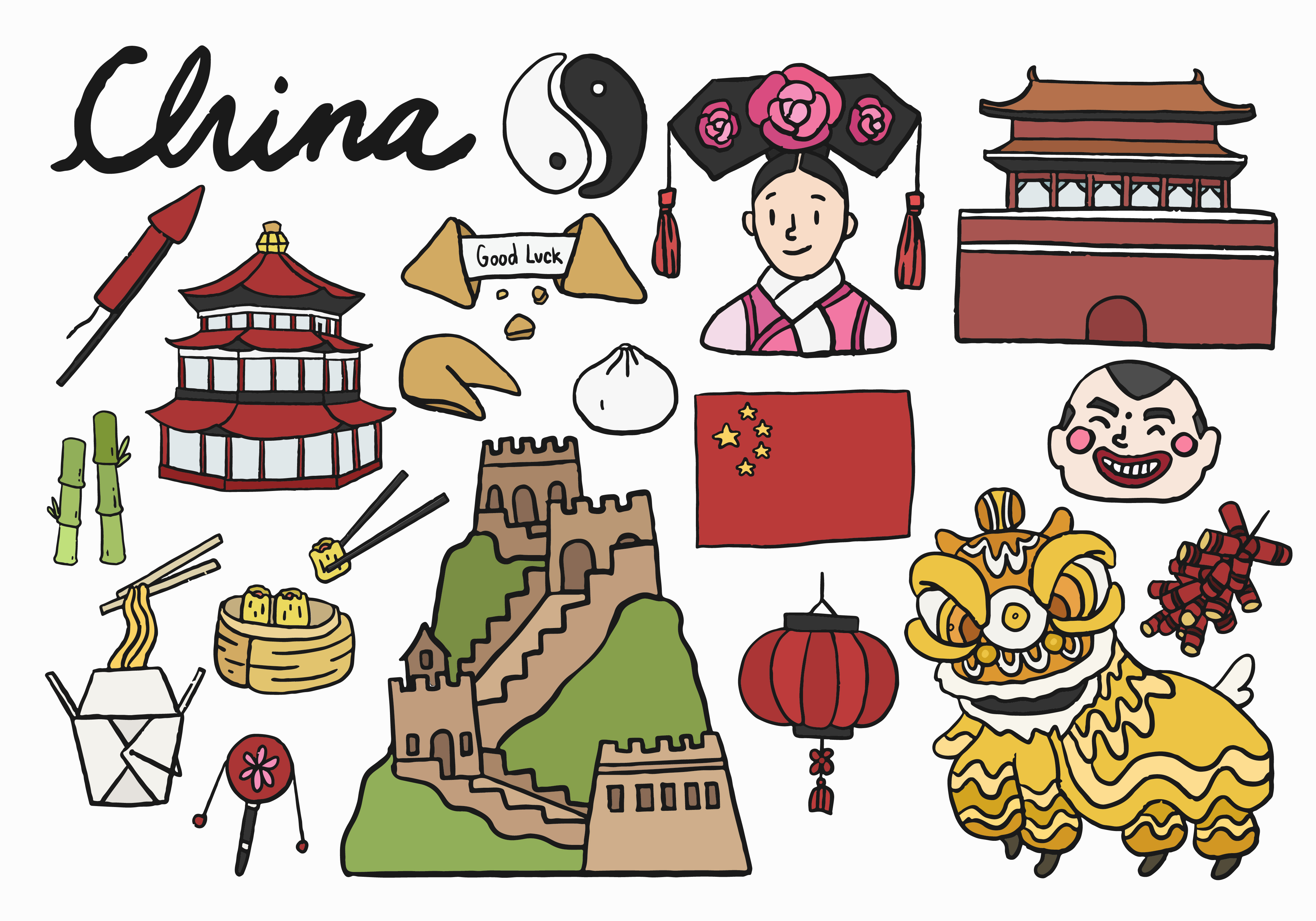 Set Of Chinese Icons And Landmarks Download Free Vectors Clipart set-of-chinese-icons-and-landmarks-download-free-vectors-clipart