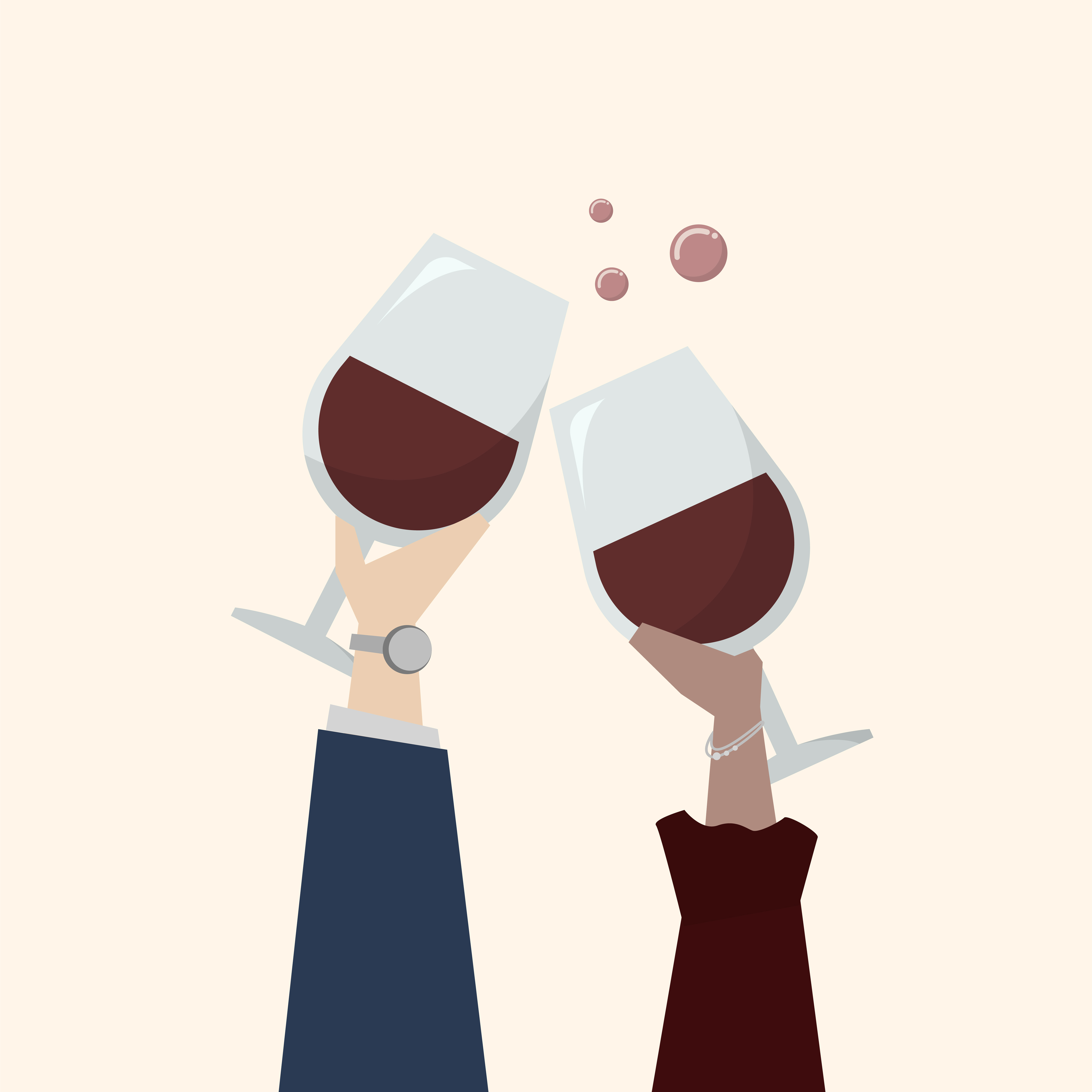 Illustration Of People Drinking Wine Download Free Vectors Clipart Graphics And Vector Art