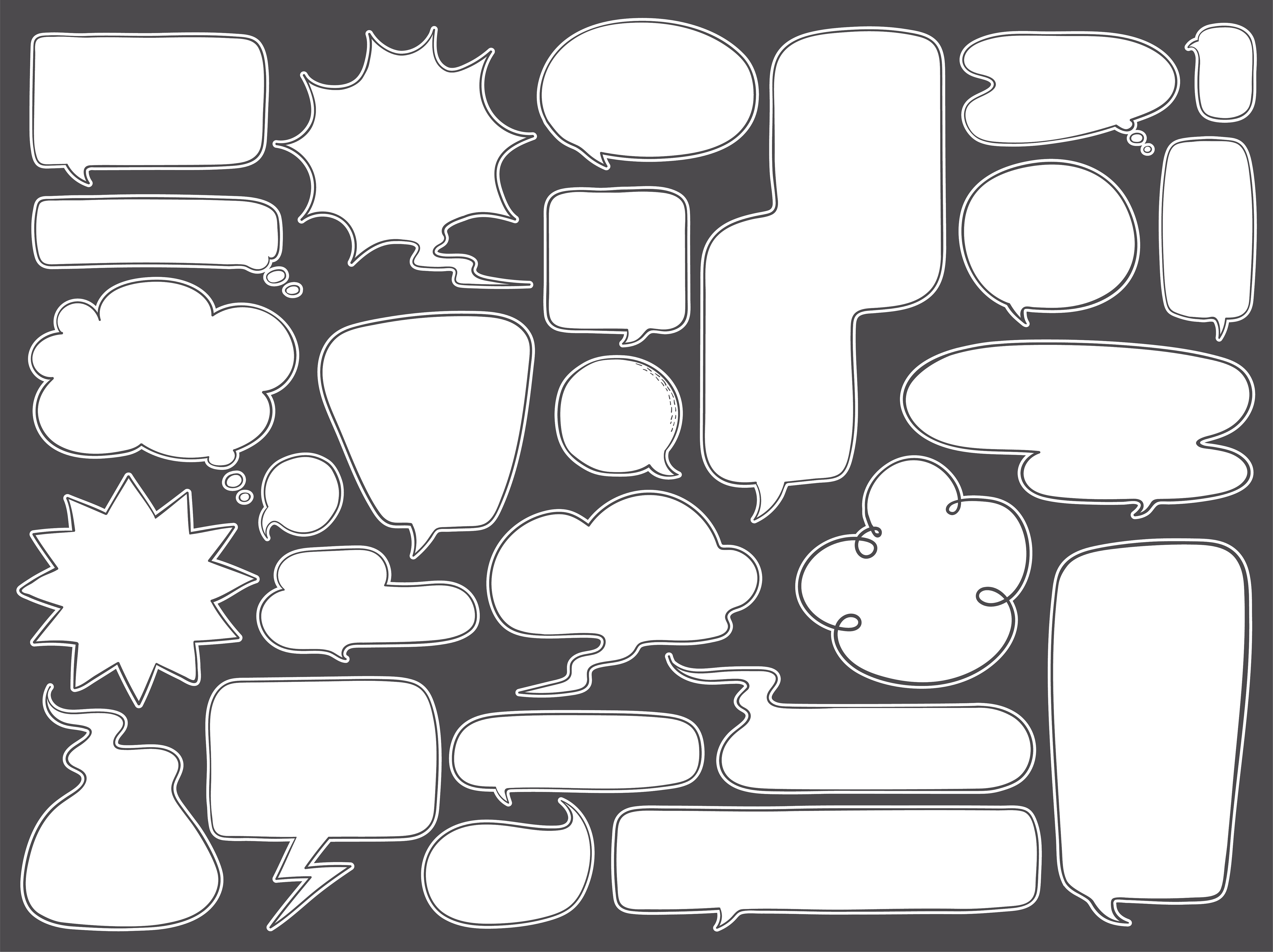 Collection of speech bubbles vector - Download Free Vectors, Clipart ...
