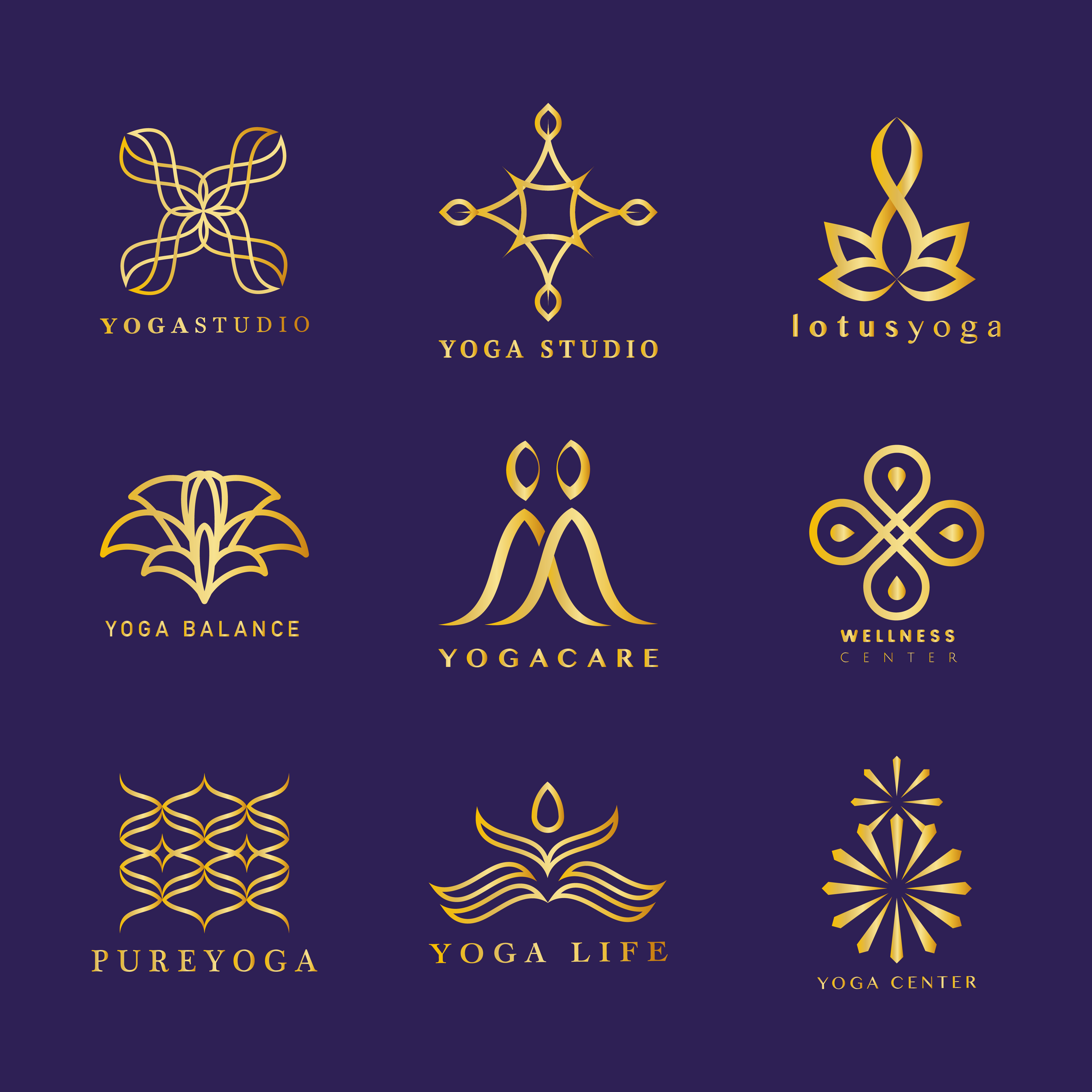 Yoga Logos 30 Ace Yoga Logos