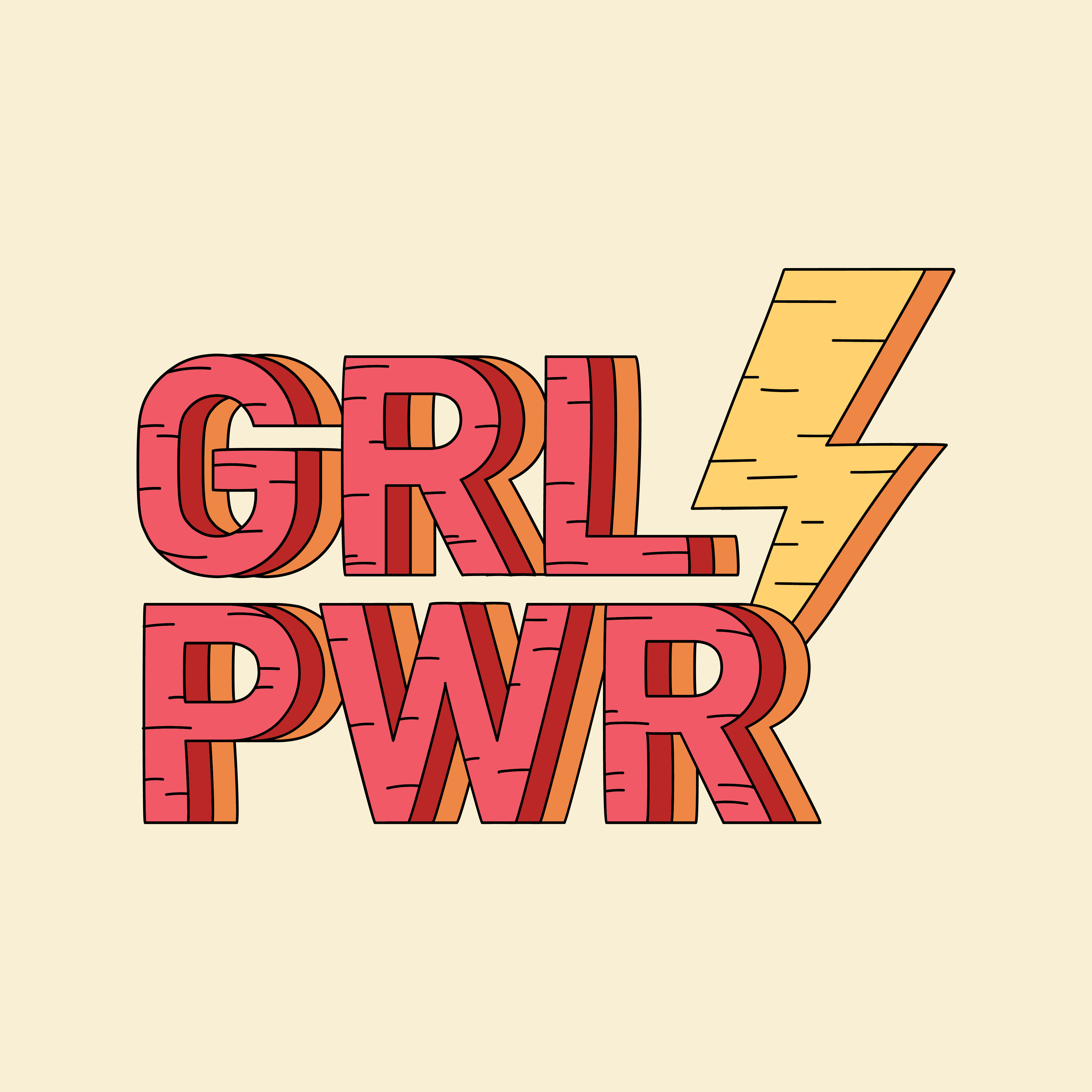 Grl Pwr Girl Power Badge Vector Download Free Vectors Clipart