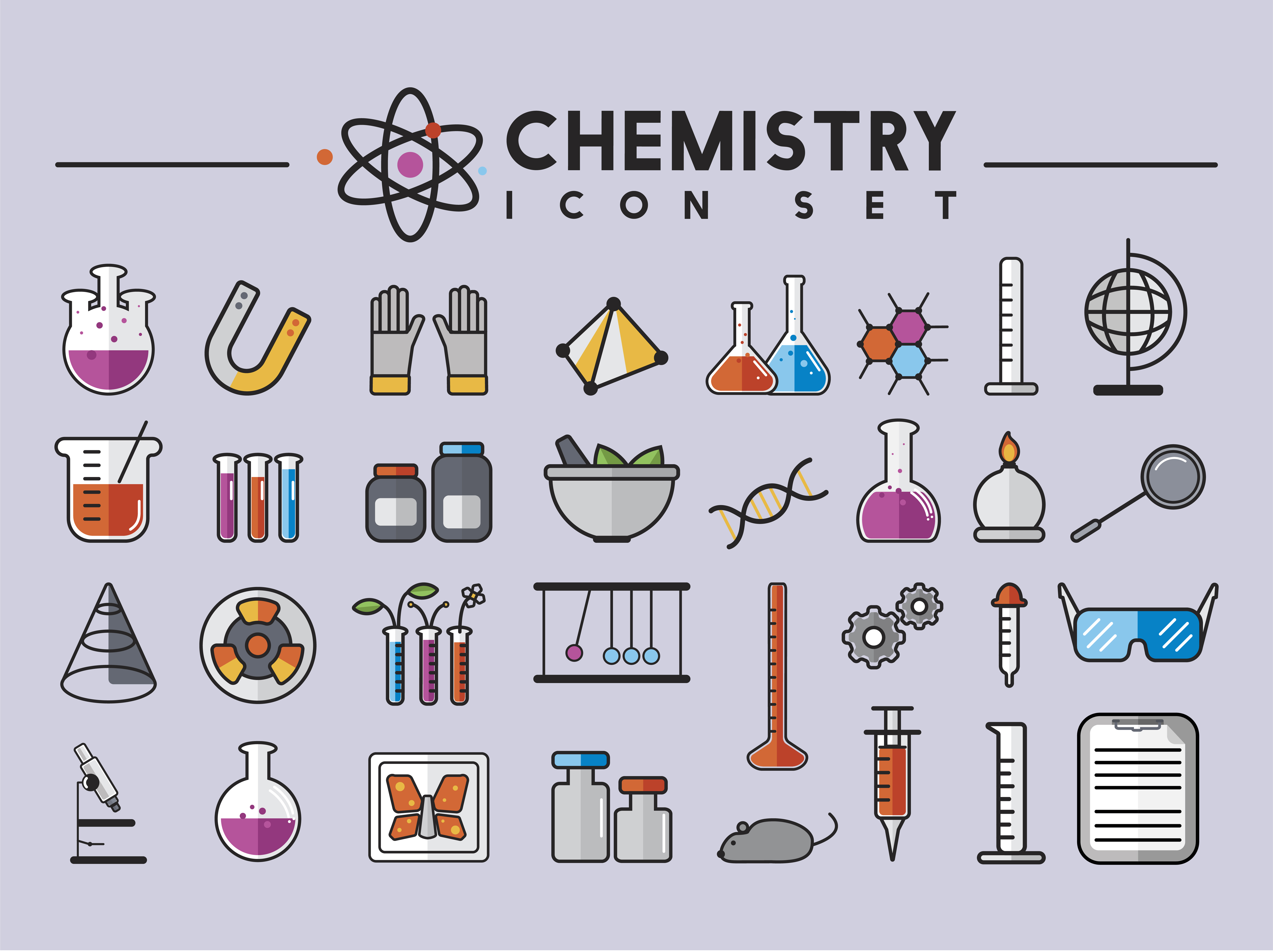 Illustration of chemistry laboratory instruments set - Download Free ... Illustration of chemistry laboratory instruments set - Download Free ...