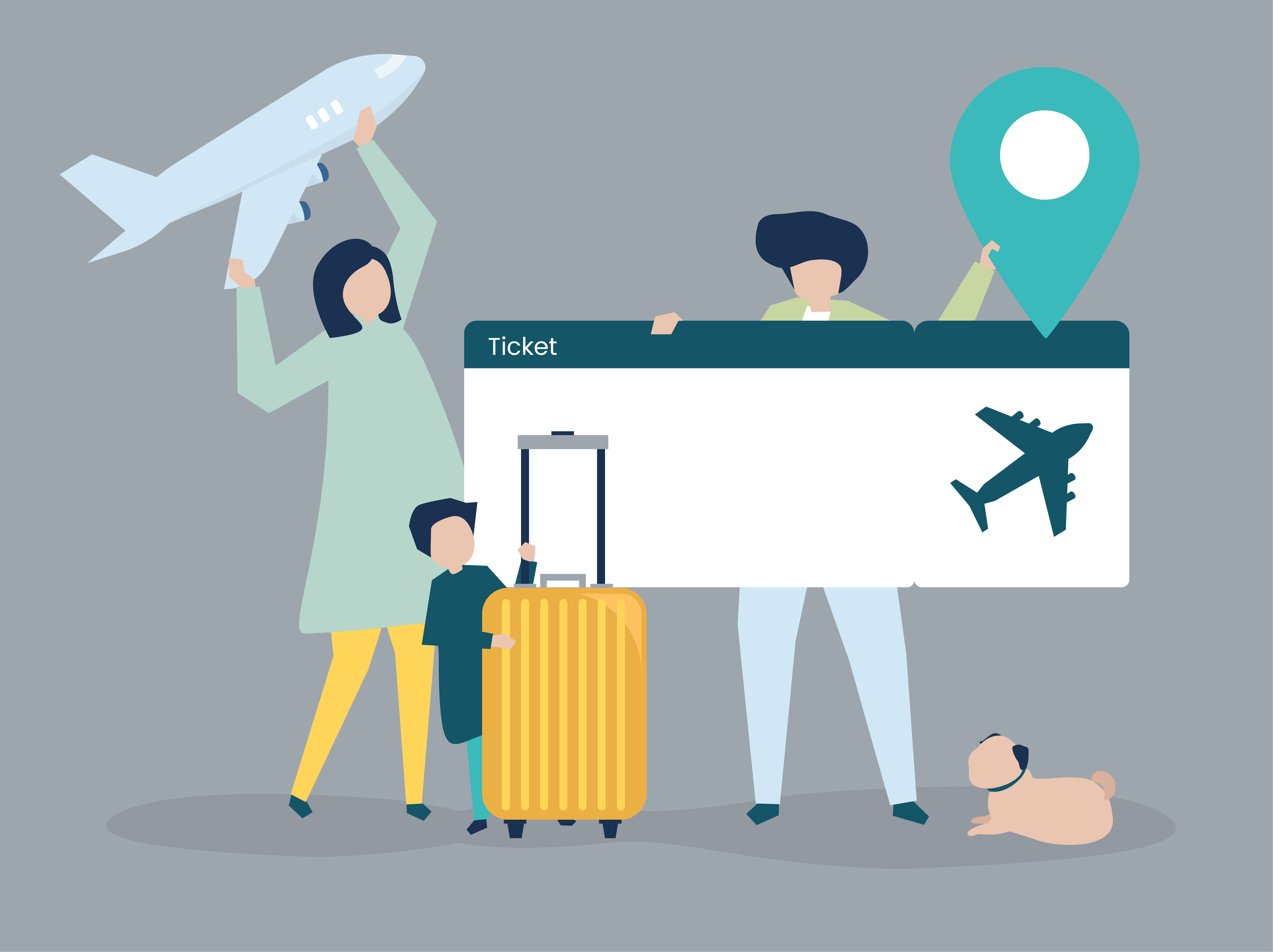 Caractères des personnes détenant des icônes de voyage - Téléchargez de ... Caractères des personnes détenant des icônes de voyage - Téléchargez de ...