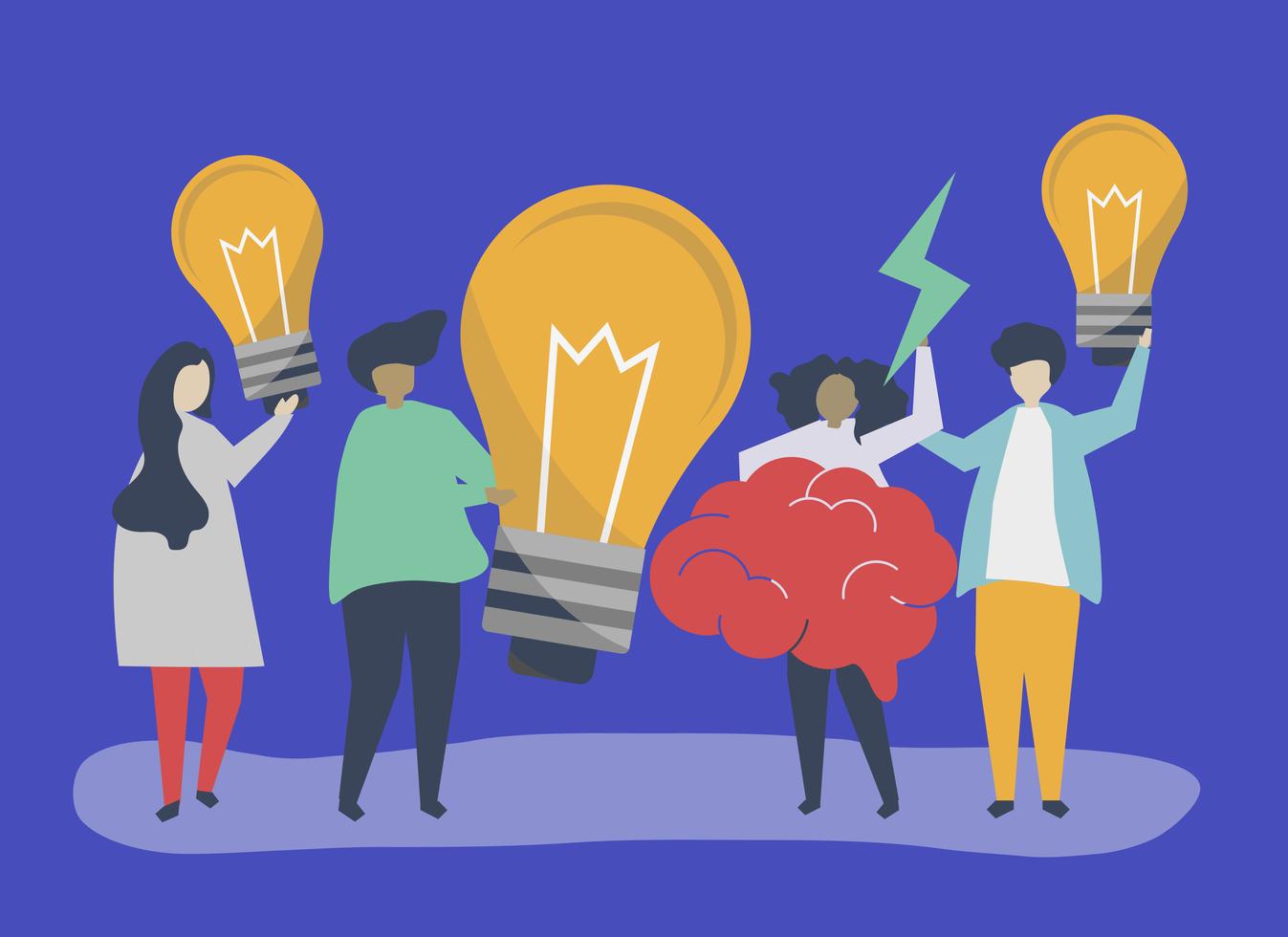 Ideas and creativity concept illustration - Download Free Vectors ... Ideas and creativity concept illustration - Download Free Vectors ...