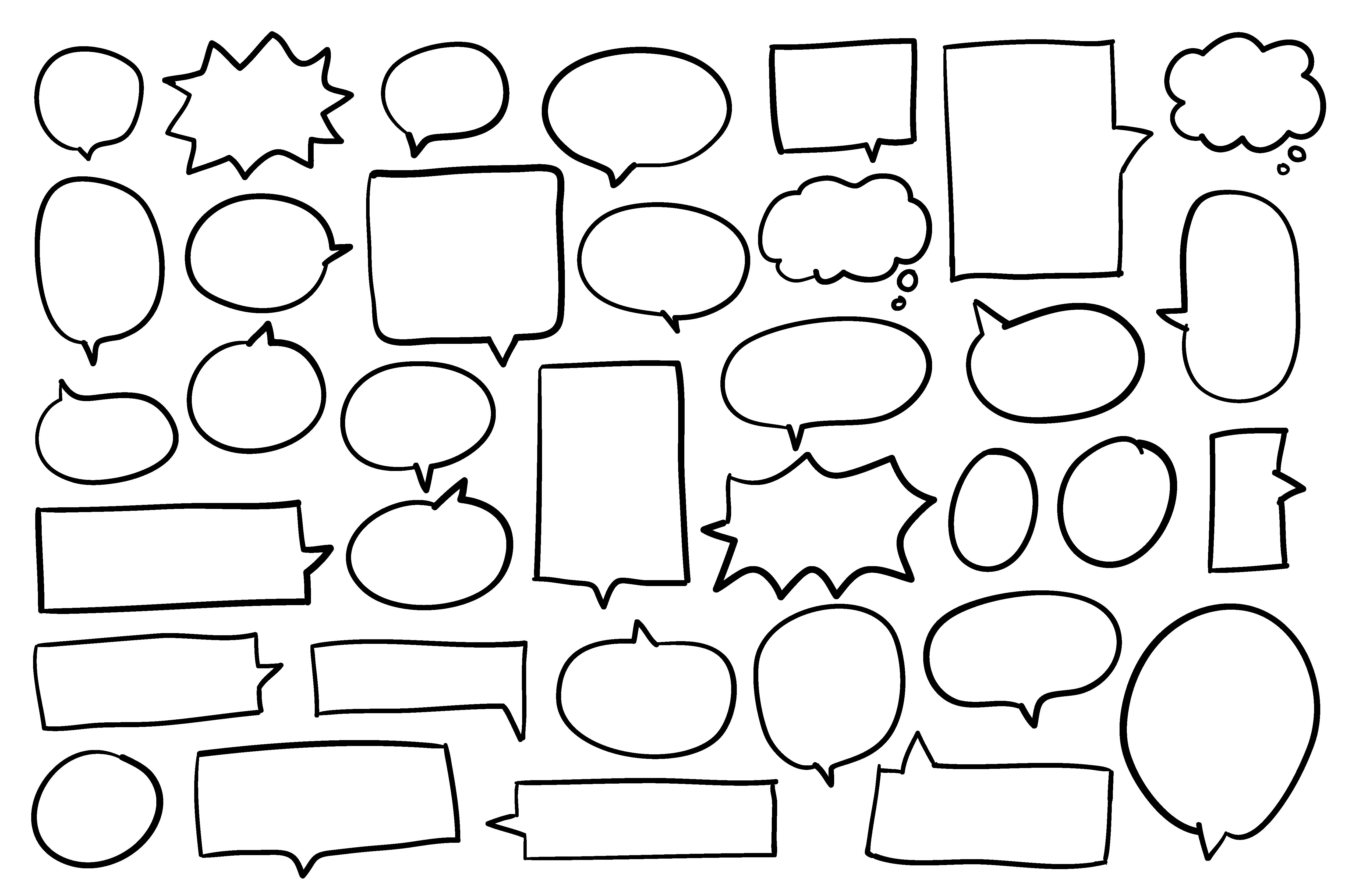 Collection of speech bubbles vector - Download Free Vectors, Clipart ...