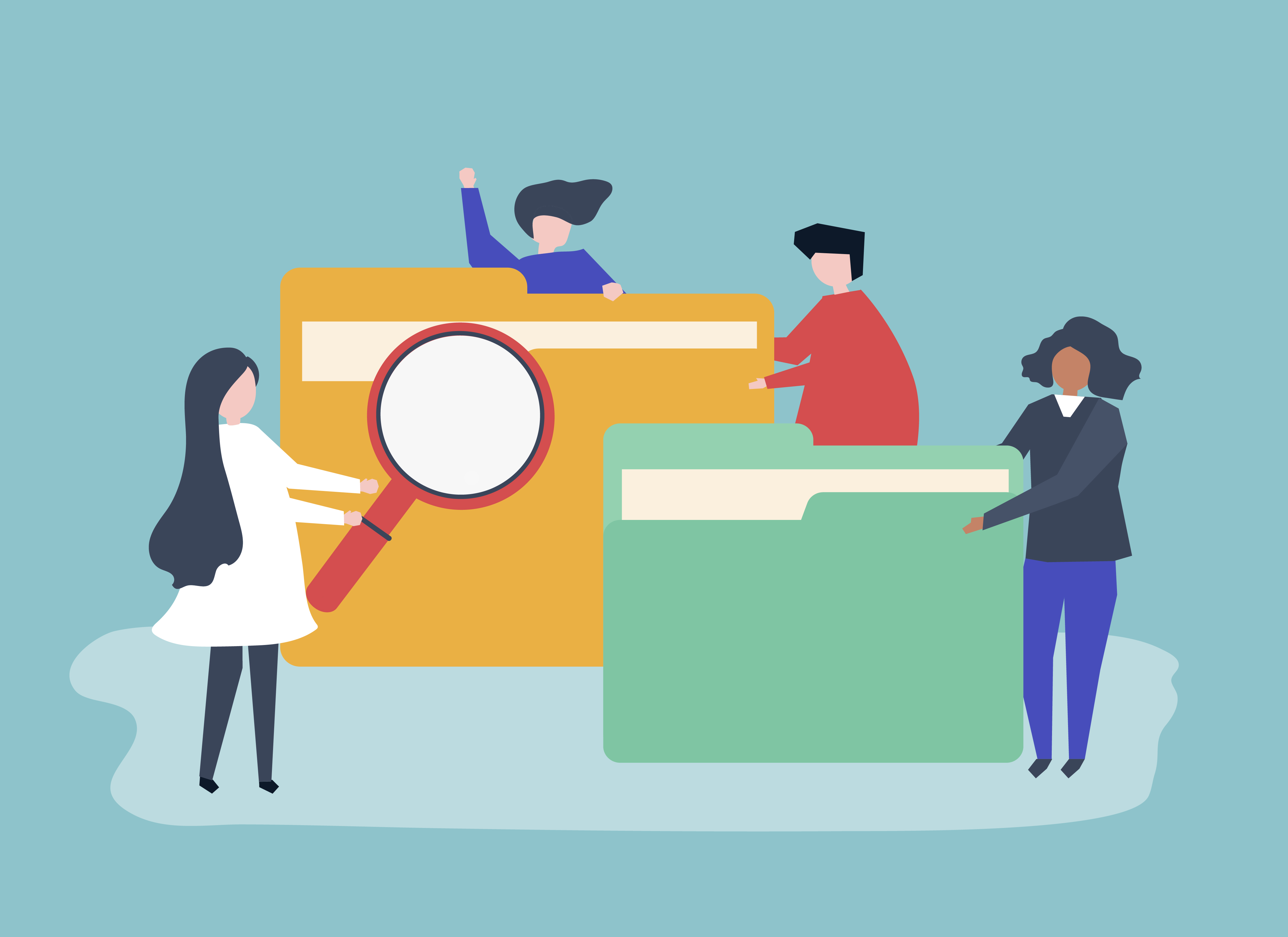 Characters of people searching through files - Download Free Vectors ... Characters of people searching through files - Download Free Vectors ...