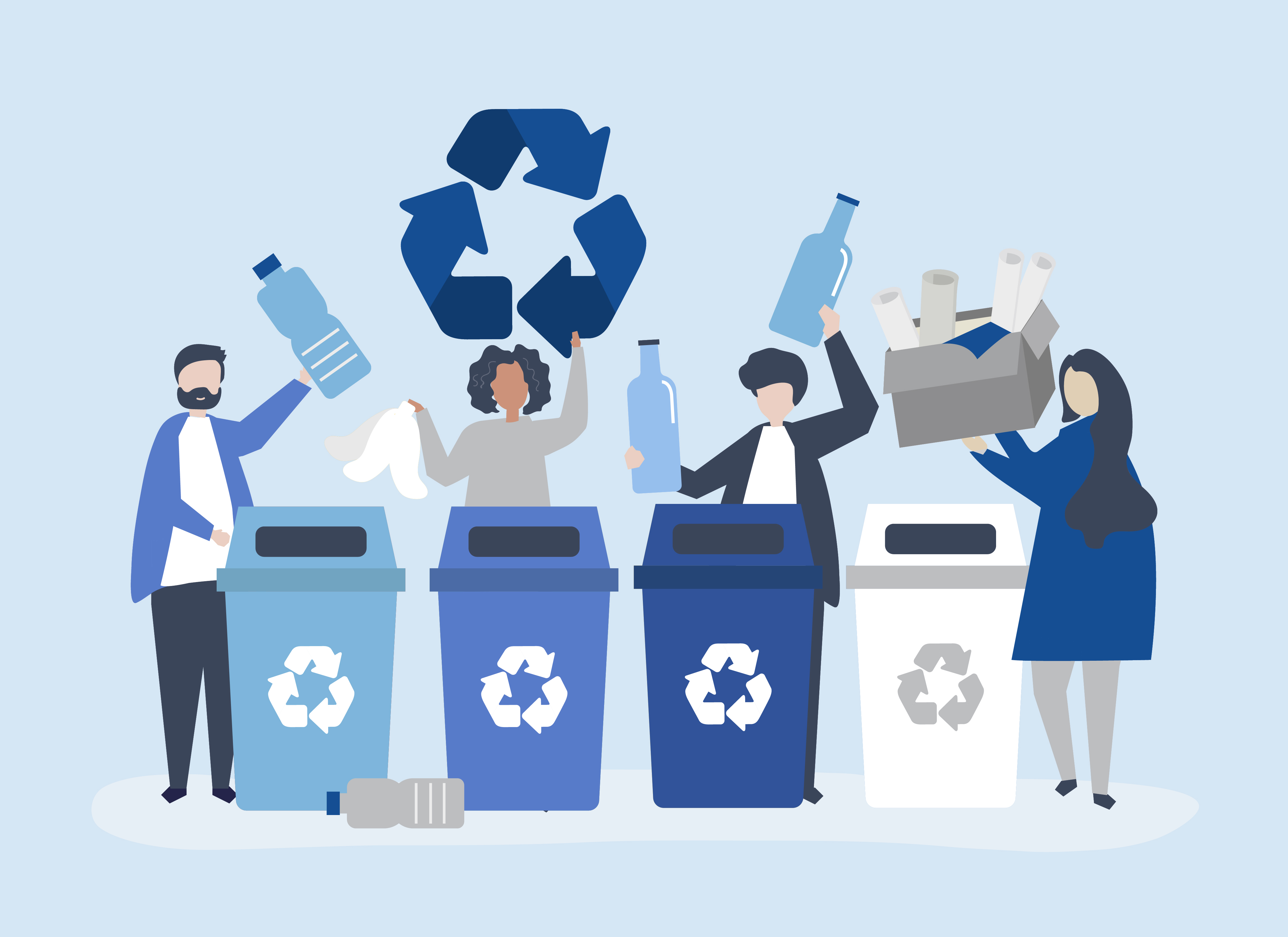 People sorting garbage for recycling - Download Free Vectors, Clipart ... People sorting garbage for recycling - Download Free Vectors, Clipart ...