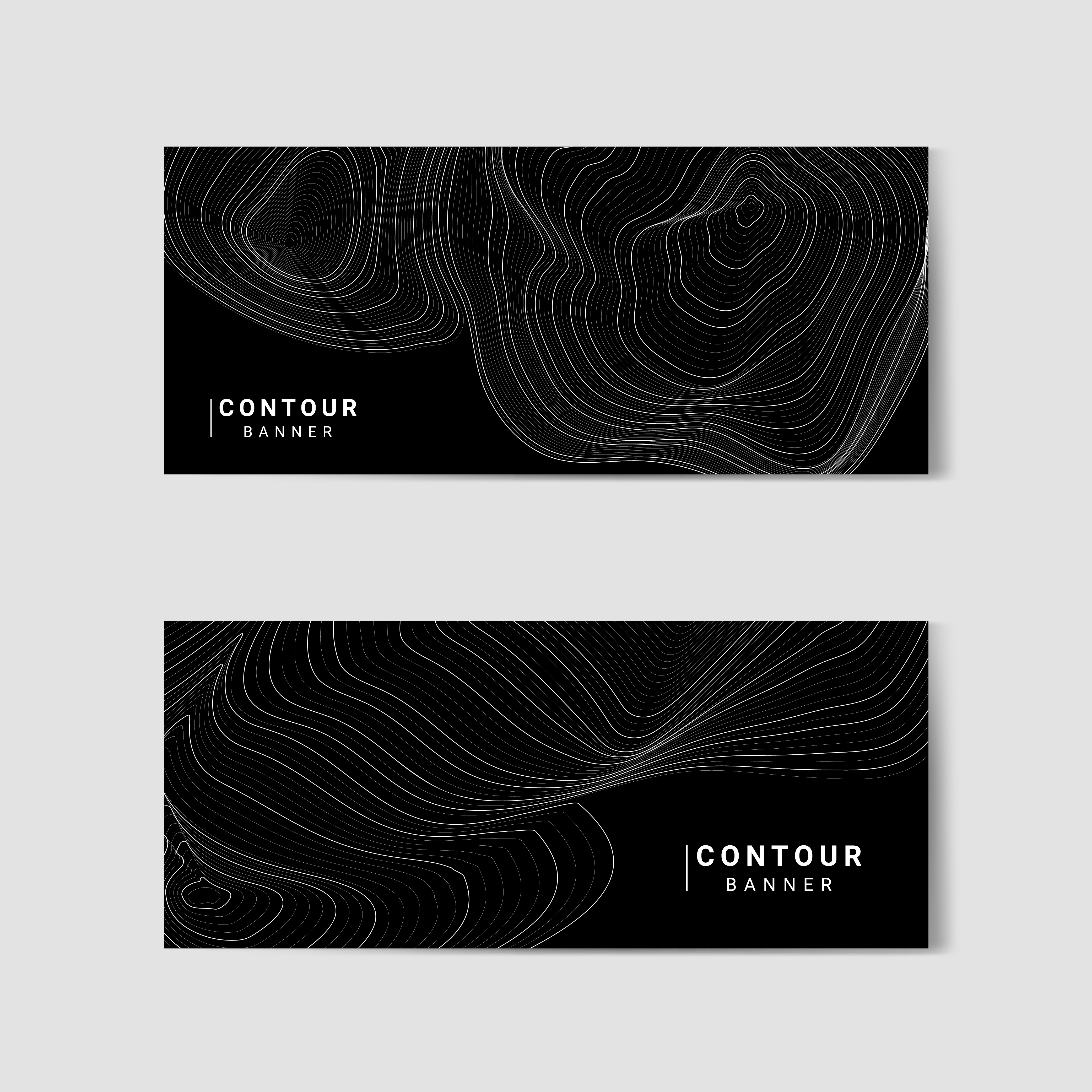 Monochrome Abstract Contour Lines Set Download Free Vectors Clipart Graphics And Vector Art