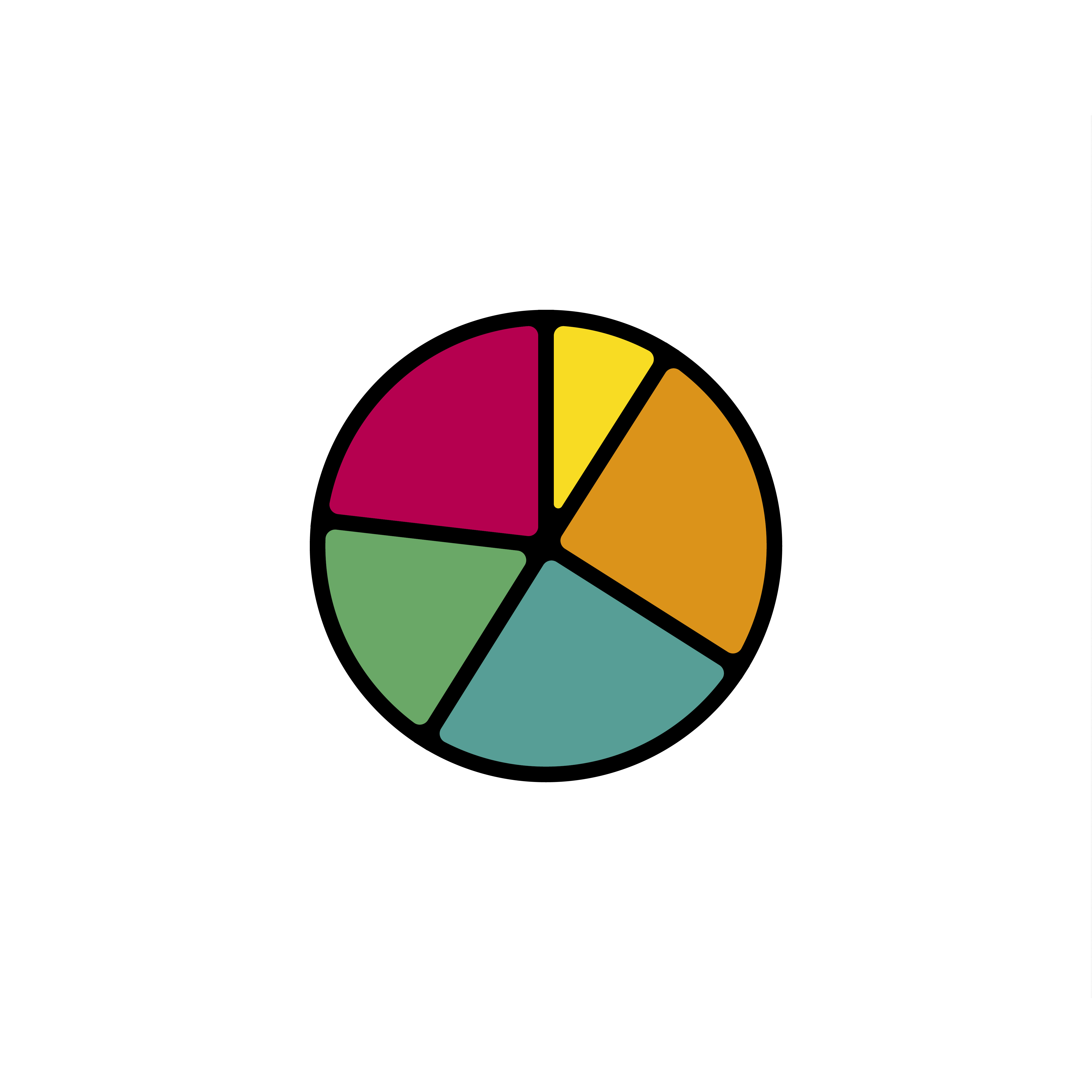 Colorful Business Pie Chart Icon Illustration Download Free Vectors