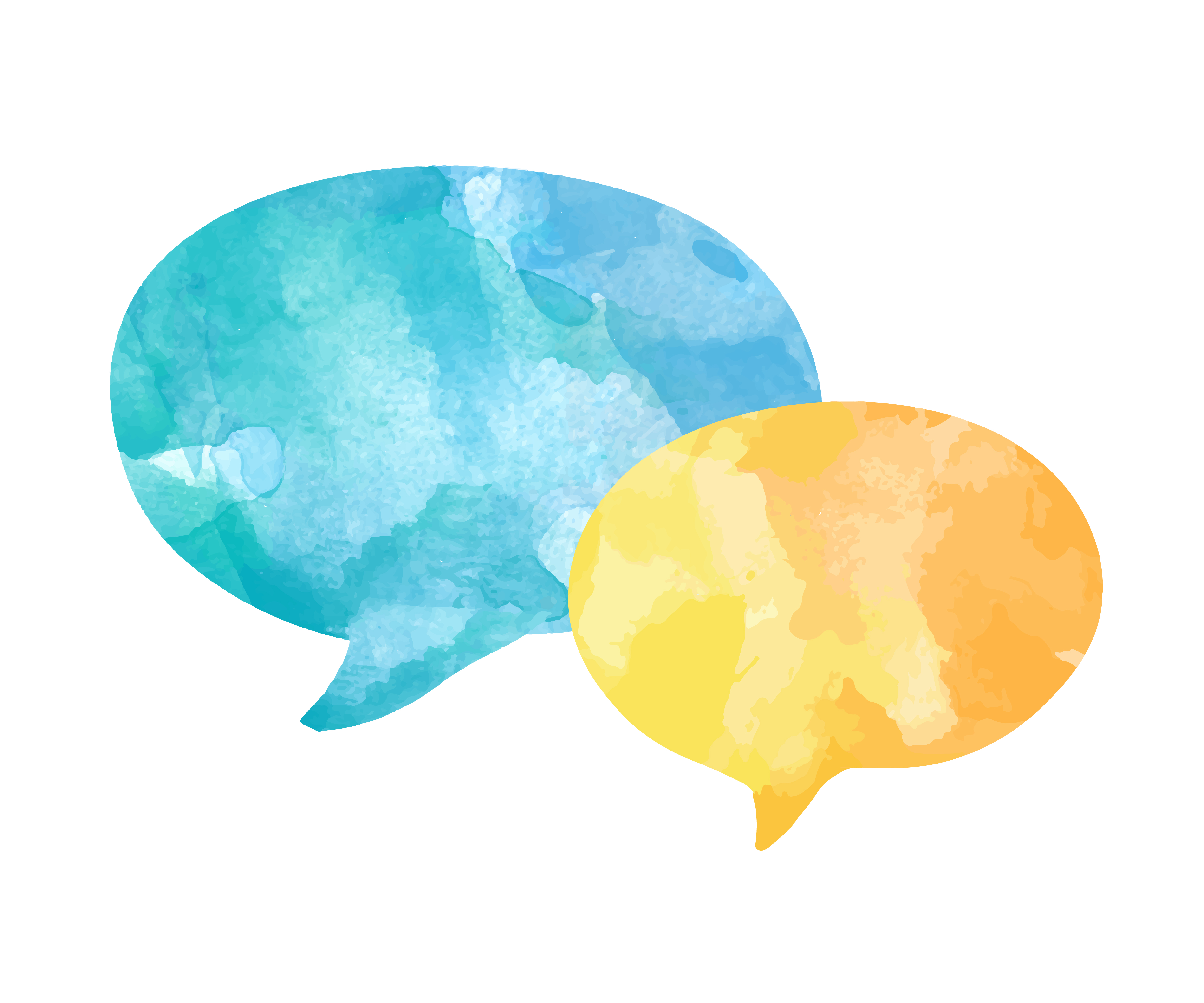 Colorful watercolor speech bubbles vector - Download Free Vectors ... Colorful watercolor speech bubbles vector - Download Free Vectors ...
