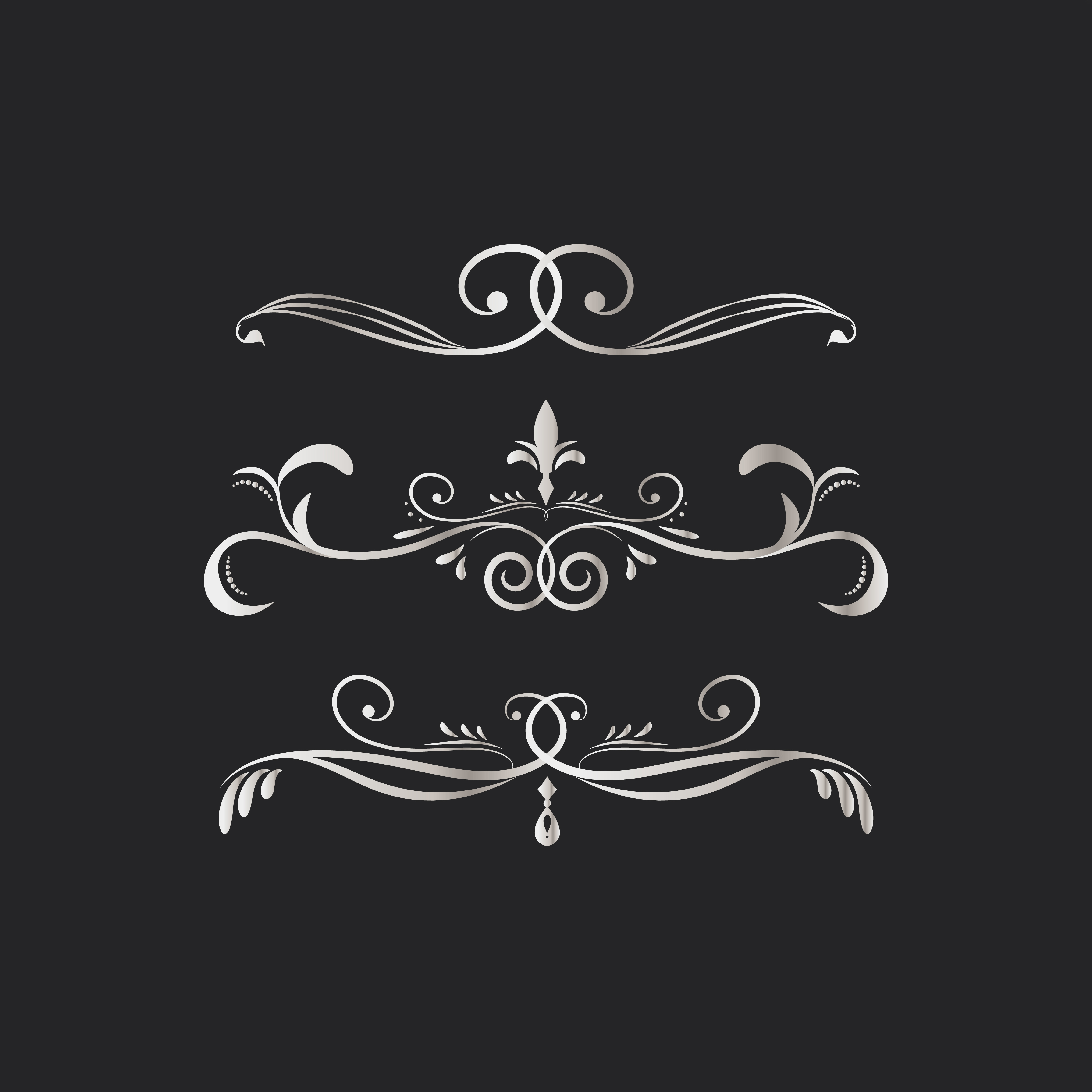 Vintage swirl design elements - Download Free Vectors, Clipart Graphics ... Vintage swirl design elements - Download Free Vectors, Clipart Graphics ...