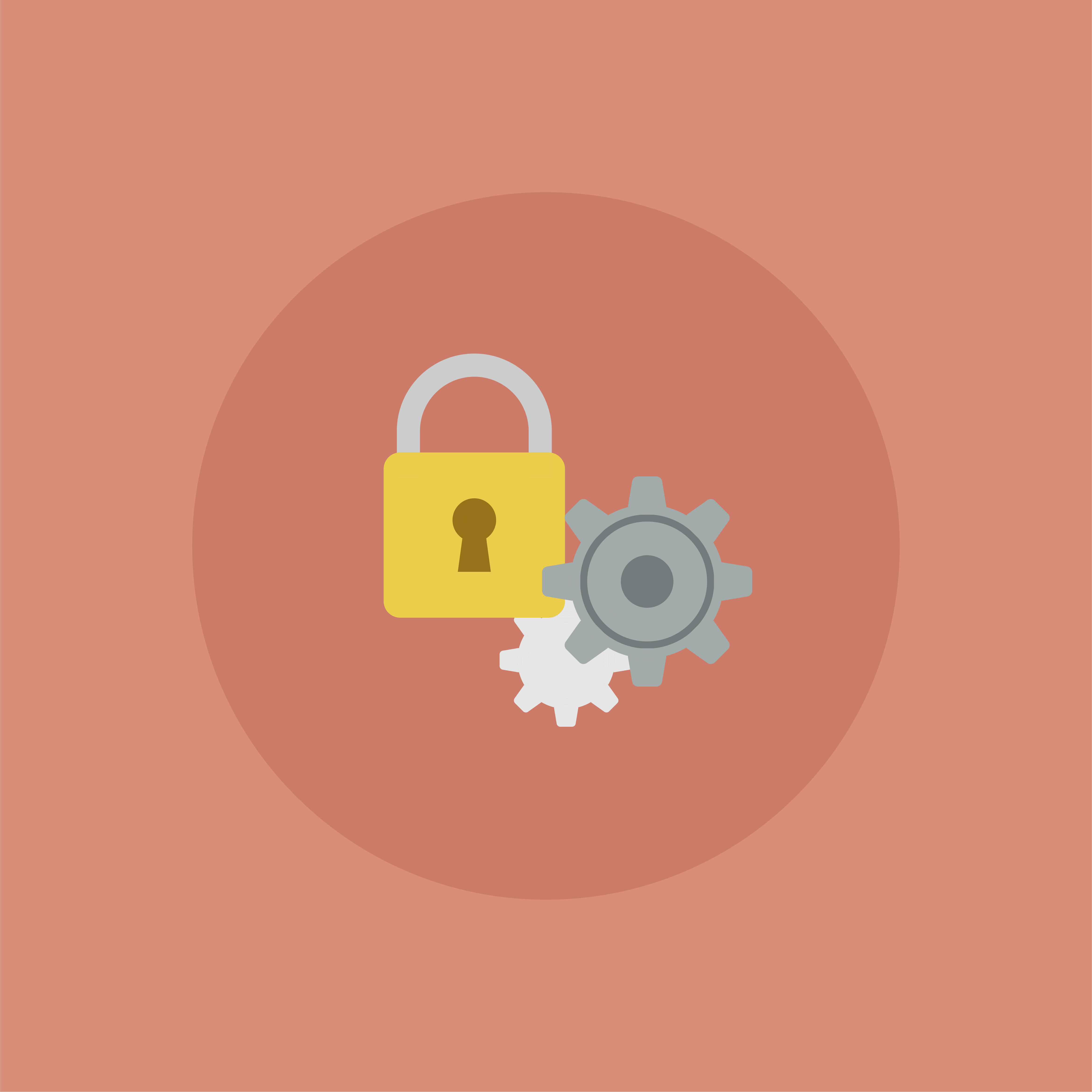 Privacy Setting Vector Icon Illustration Vector Of Computer Setting