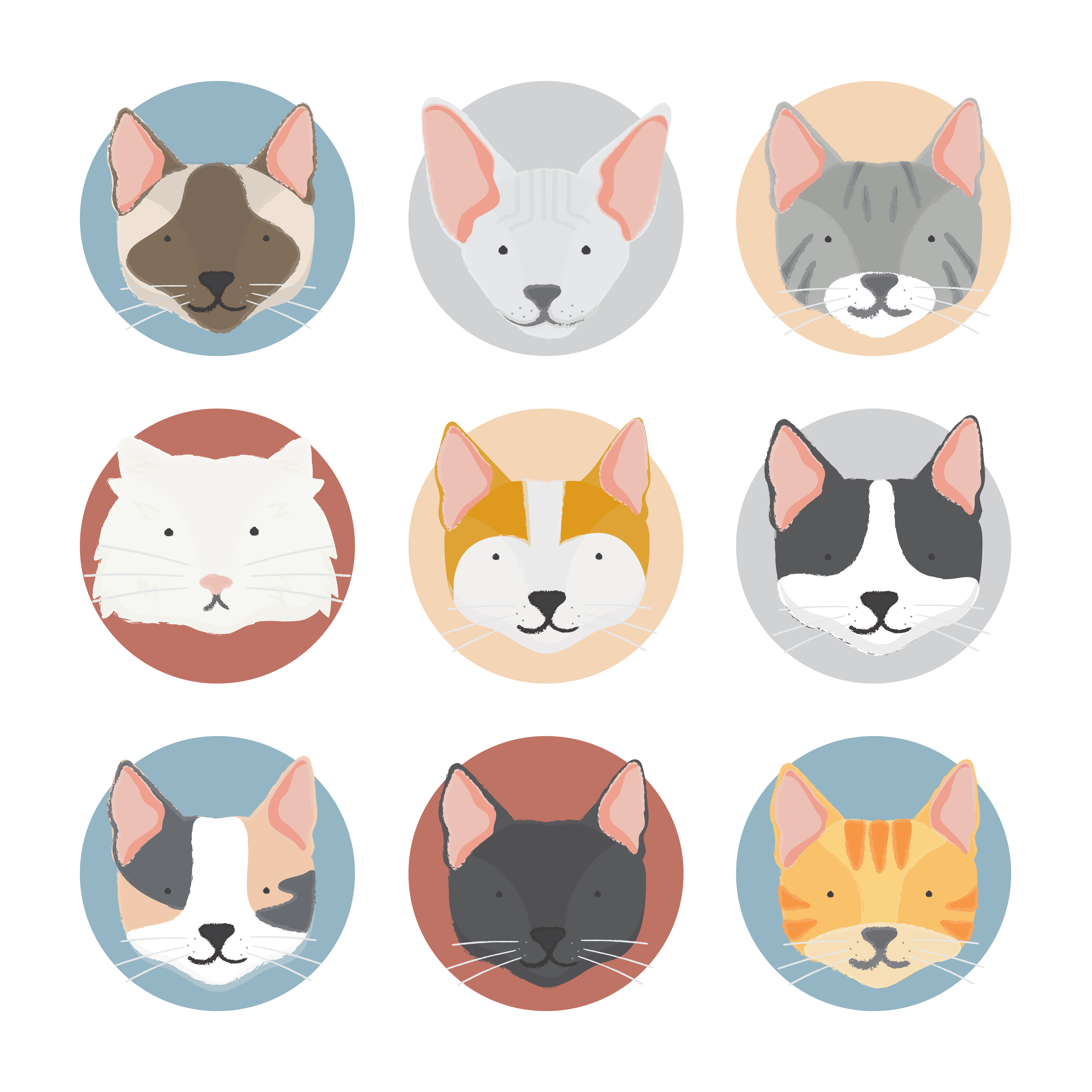 Ilustración de la colección de gatos. - Descargar Vectores Gratis ... Ilustración de la colección de gatos. - Descargar Vectores Gratis ...