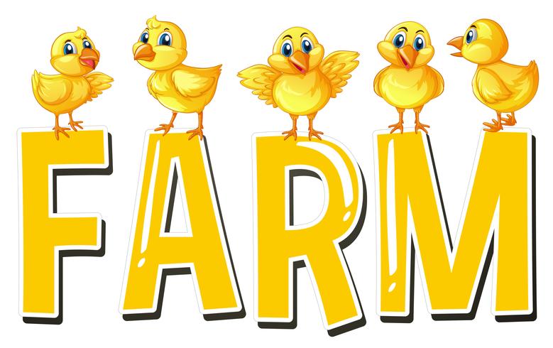 Font design for word farm 414626 Vector Art at Vecteezy