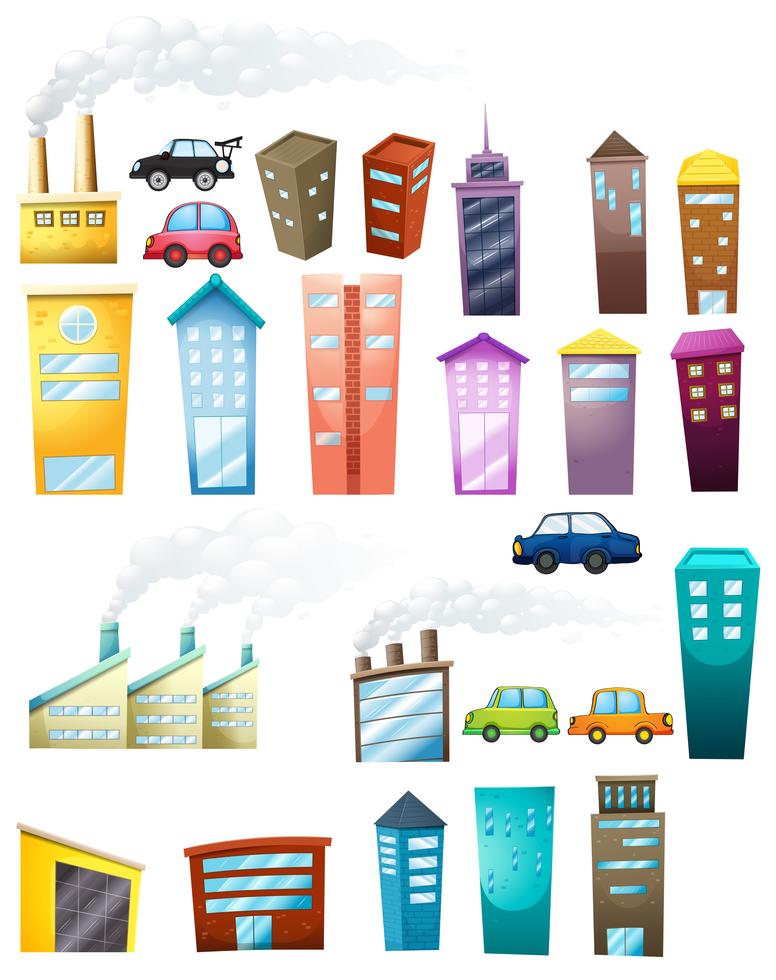 Buildings 414938 Vector Art at Vecteezy