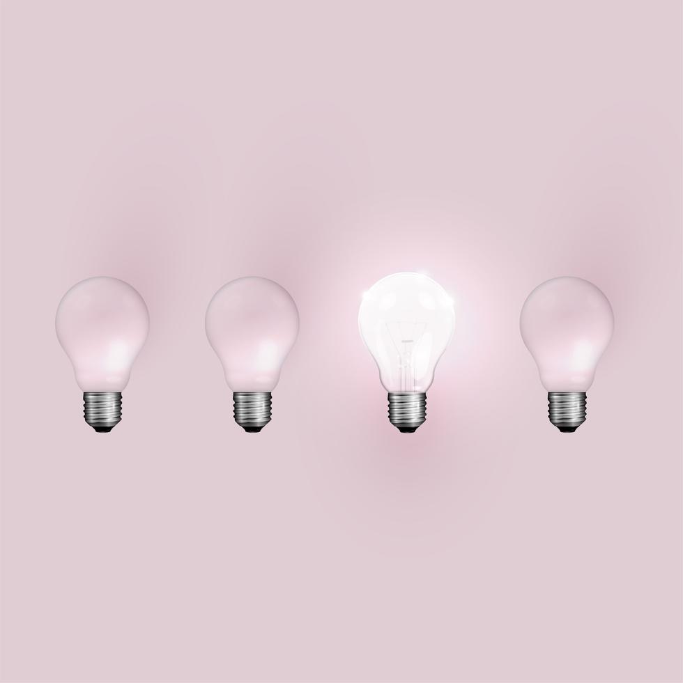 High detailed realistic light bulb illustration, vector 414981 Vector ...