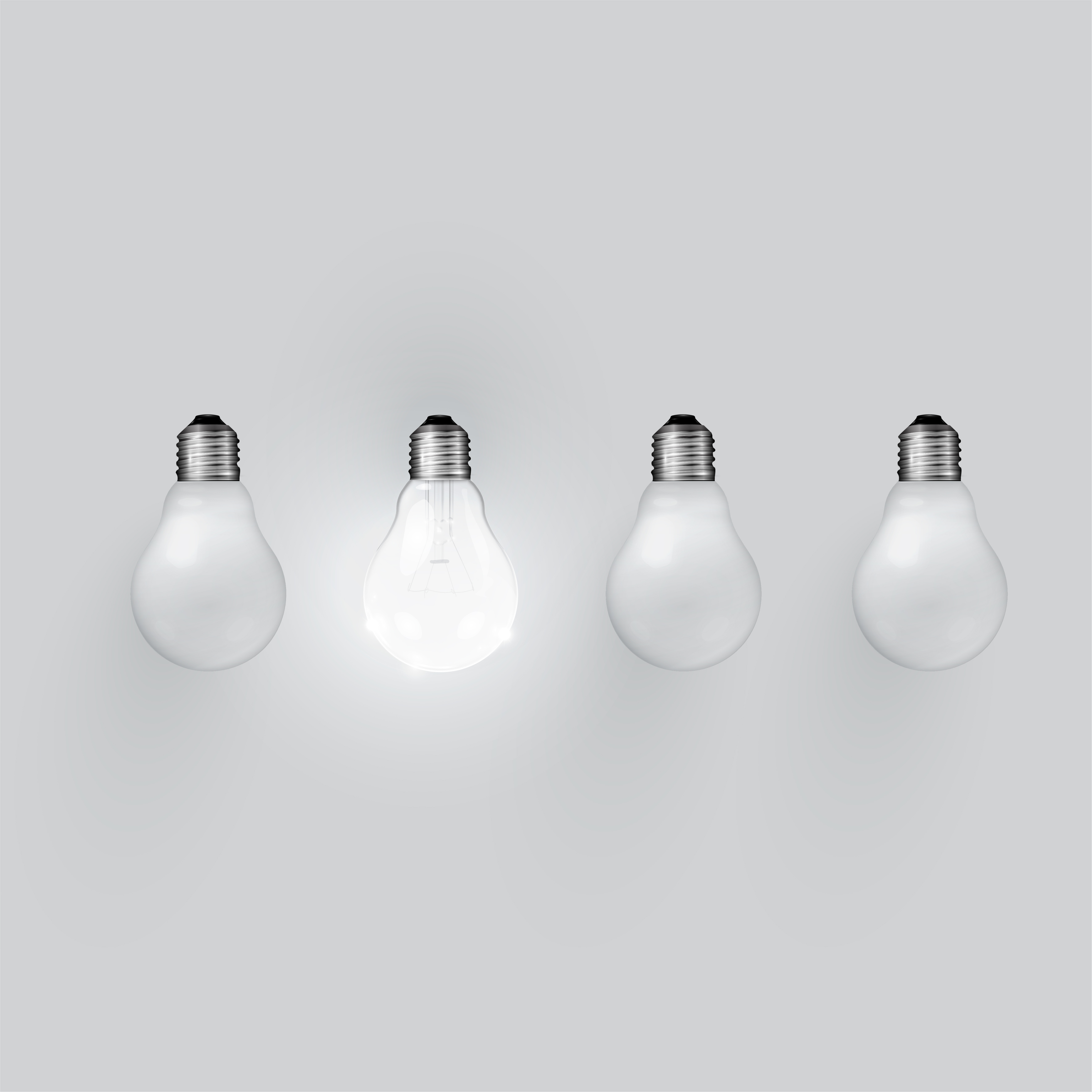 High detailed realistic light bulb illustration, vector 415111 Vector ...
