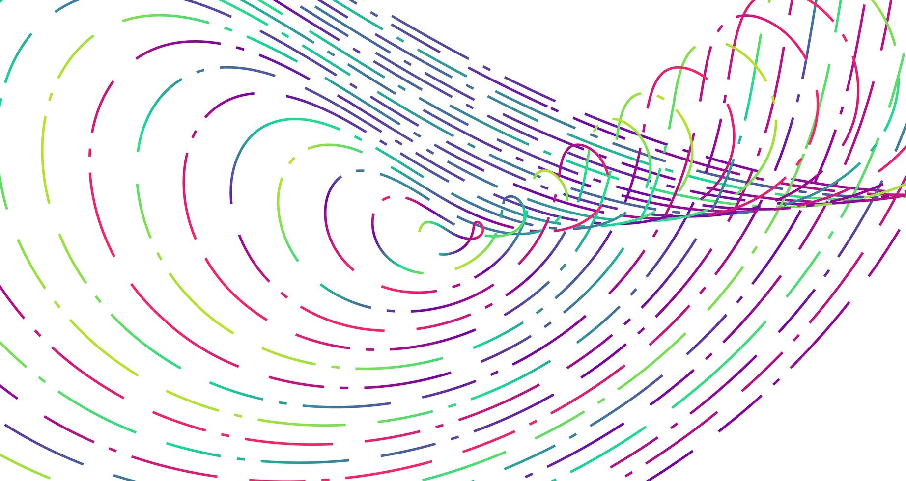 Colorful neon dashed lines, vector illustration 415139 Vector Art at ...