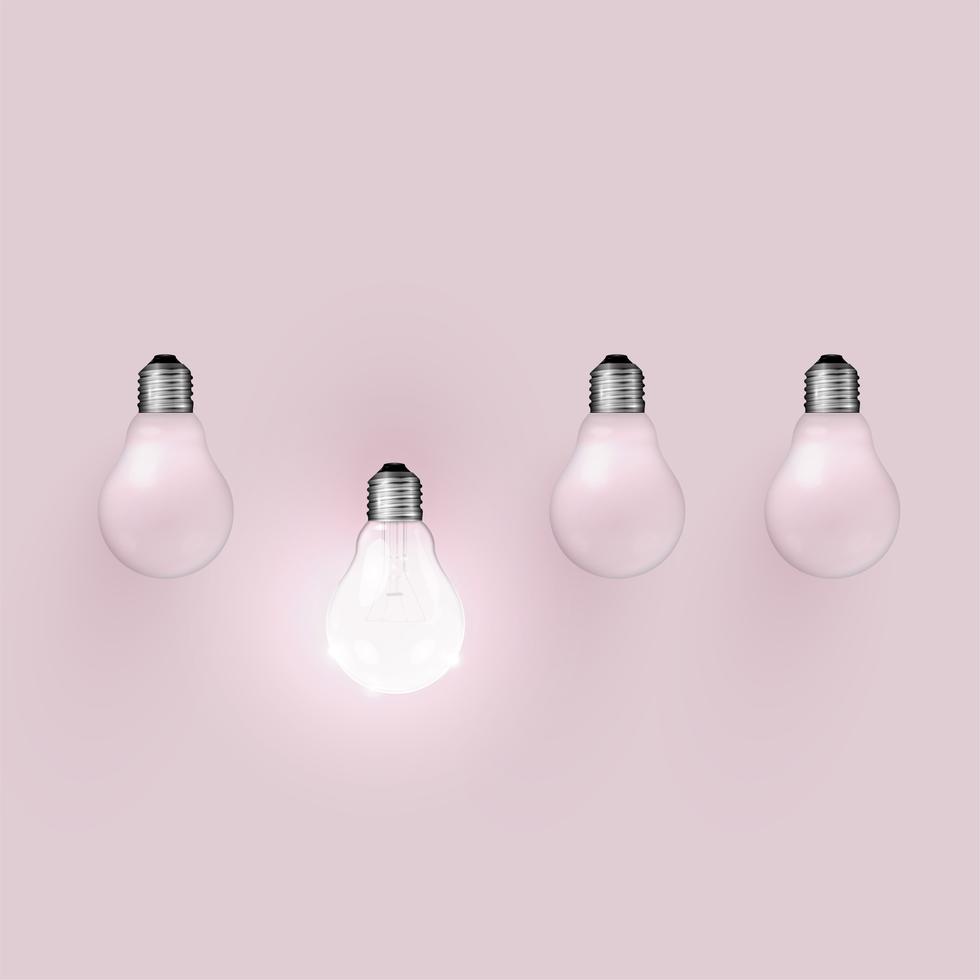 High detailed realistic light bulb illustration, vector 415149 Vector ...