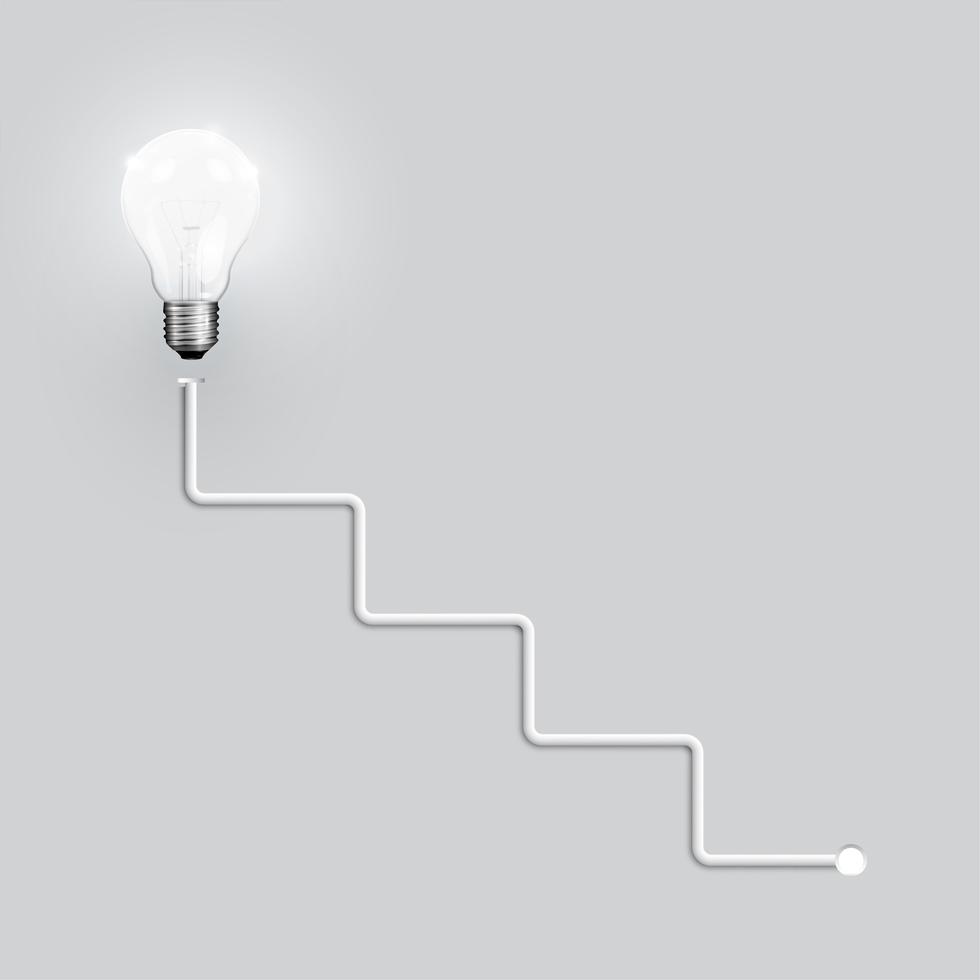 High detailed realistic light bulb illustration, vector 415154 Vector ...