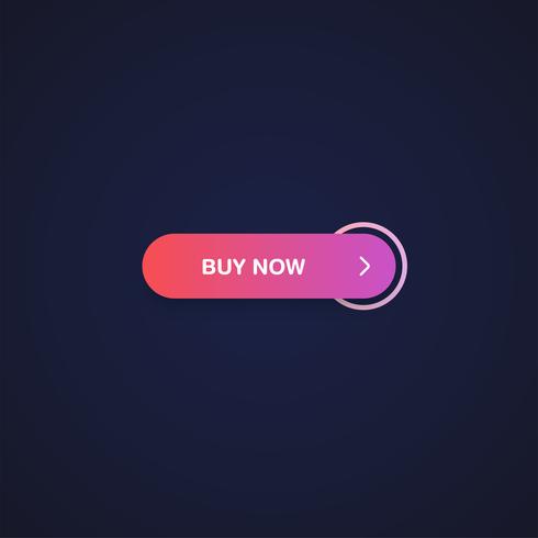 Colorful shiny and clean button for websites and online usage, vector ...