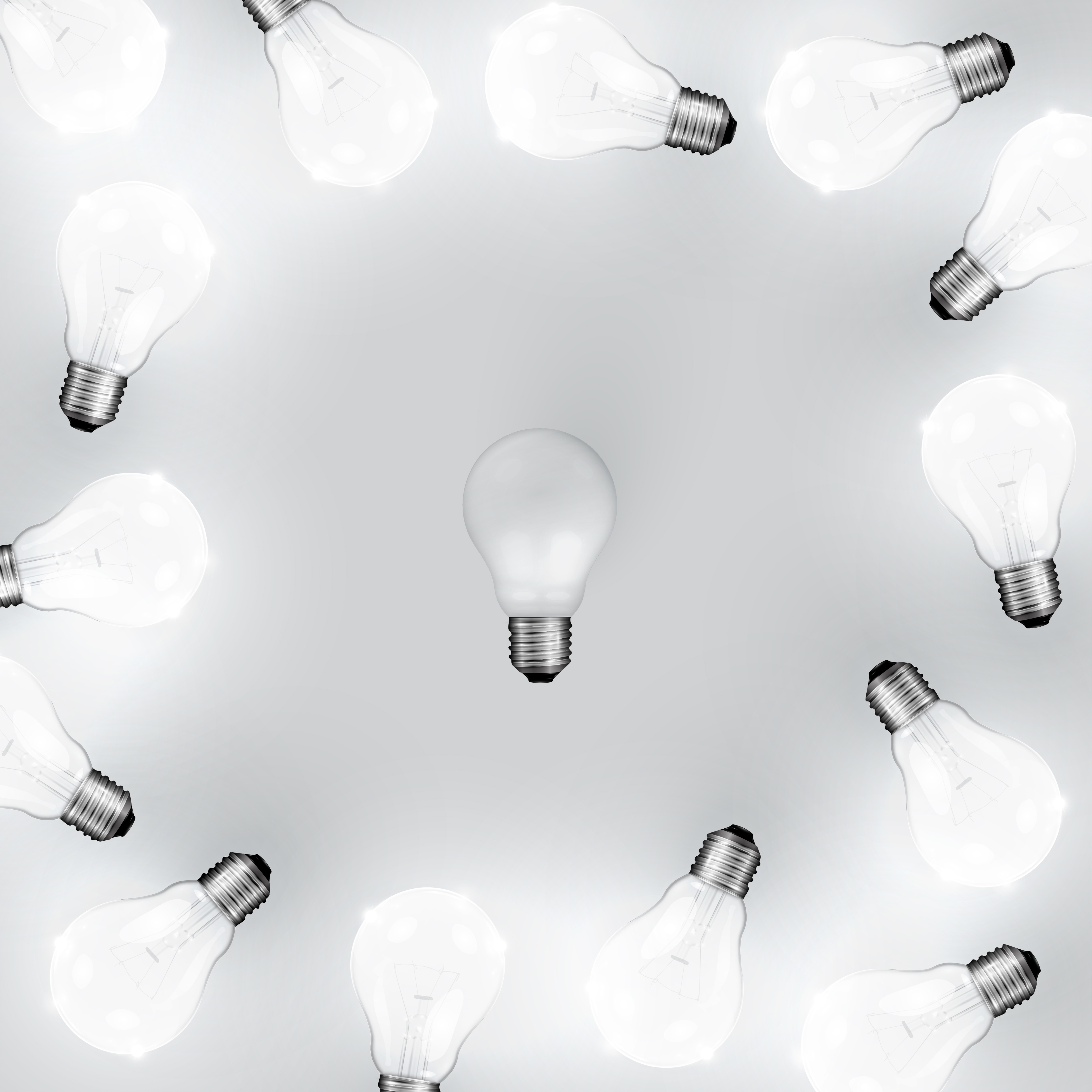 High detailed realistic light bulb illustration, vector 415881 Vector ...