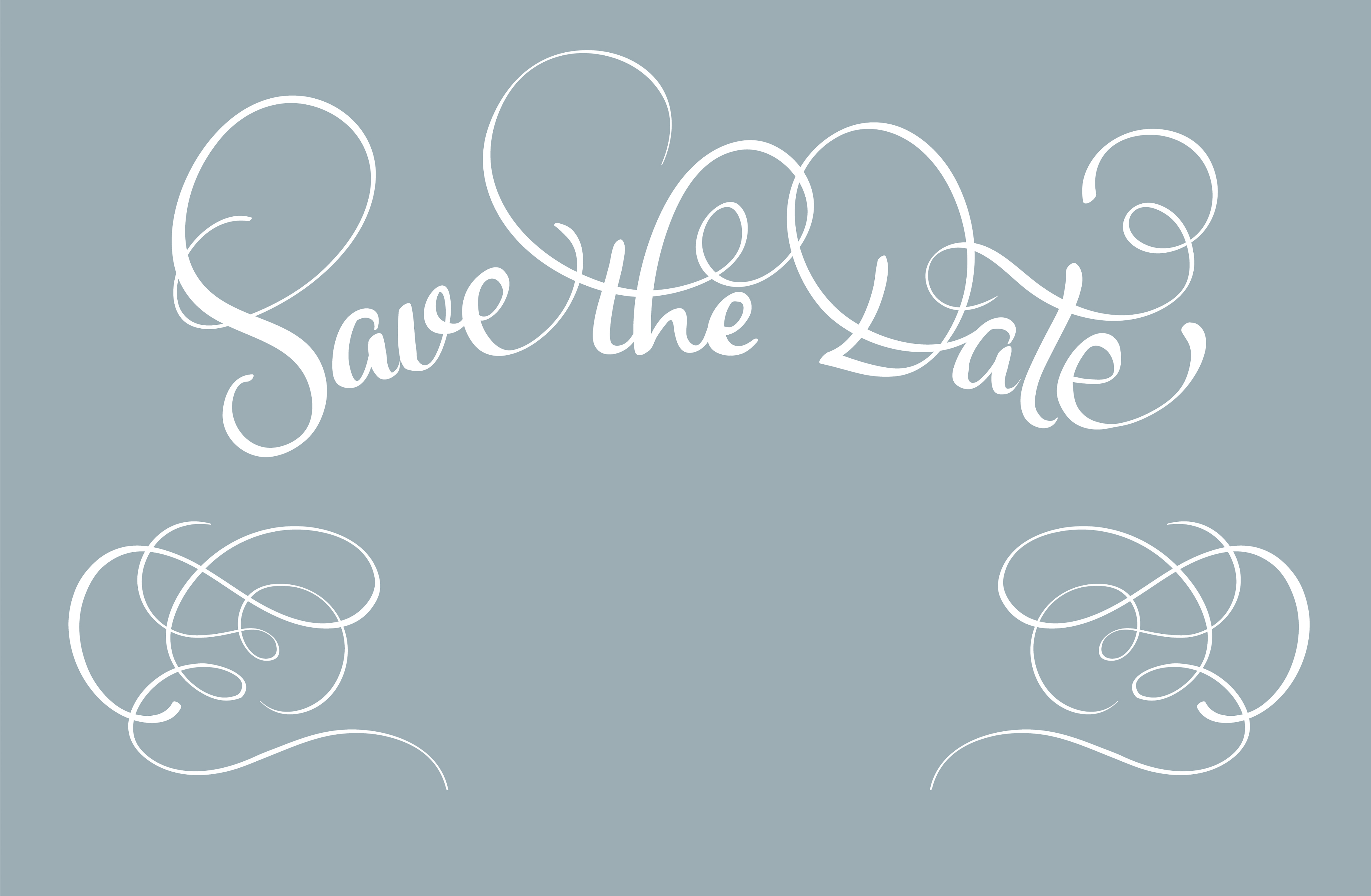Save The Date Text On Gray Background Calligraphy Lettering Vector Illustration Eps10 416698