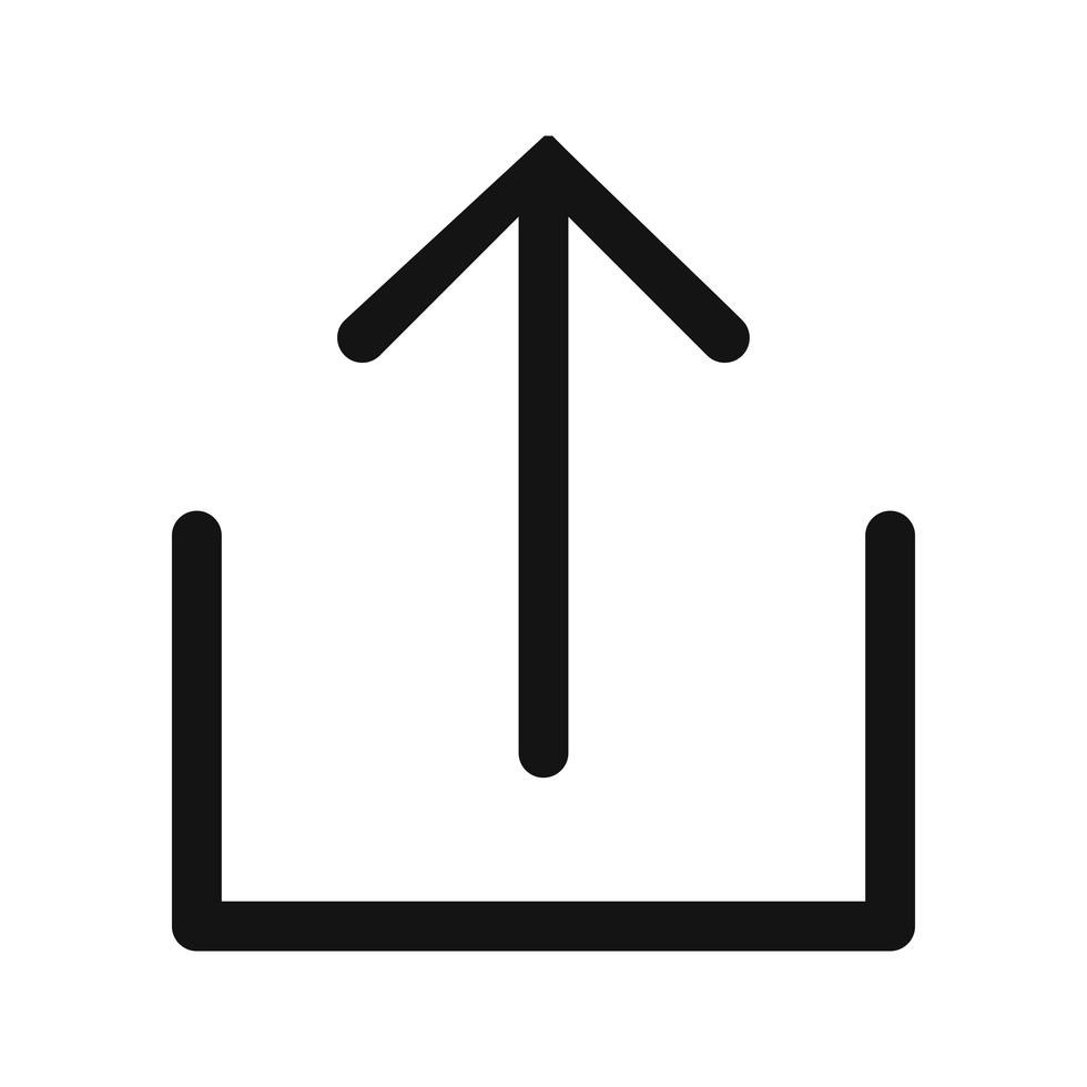 Upload Icon Vector Illustration 421494 Vector Art at Vecteezy