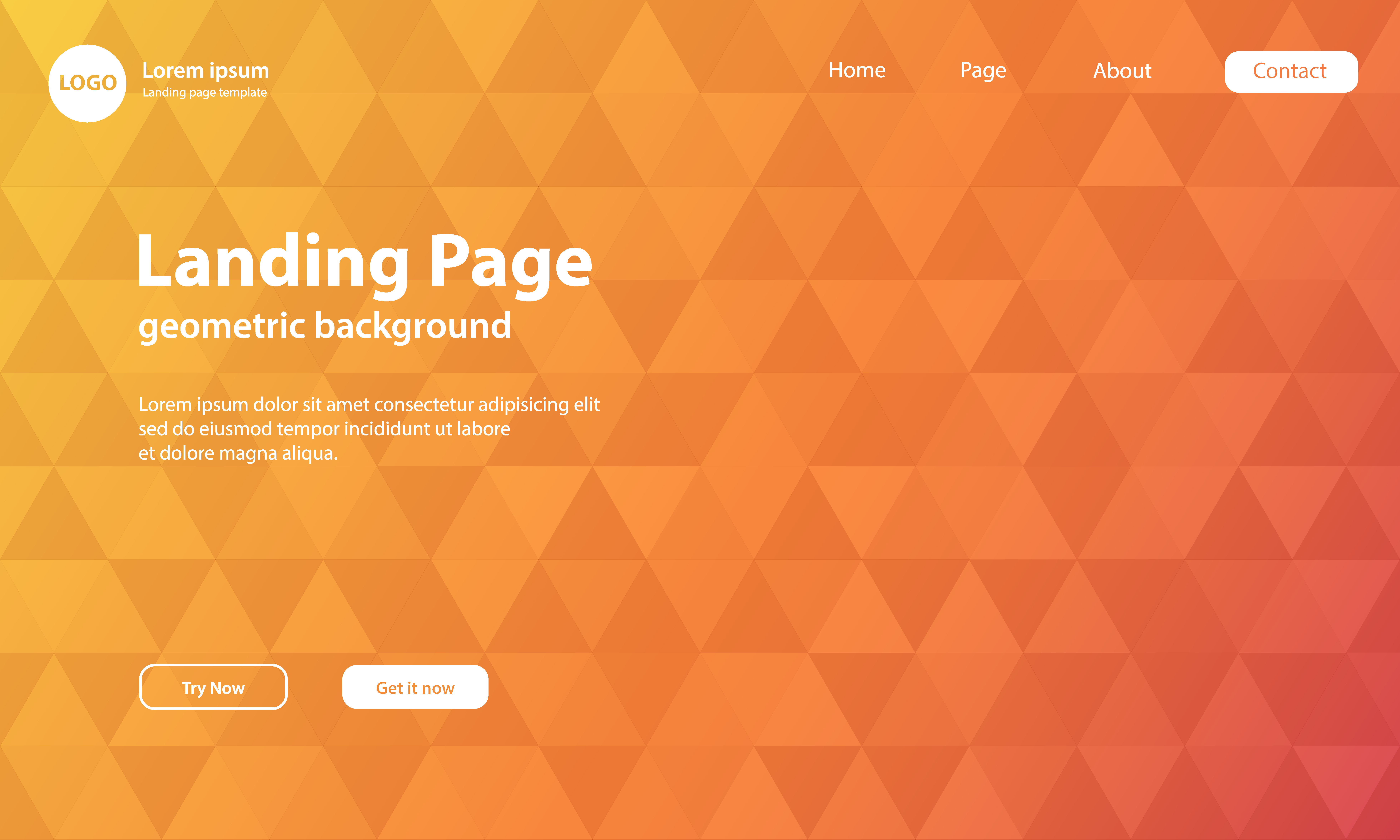 Geometric Hipster Triangular Background With Colorful Gradient Mosaic Backdrop Vector