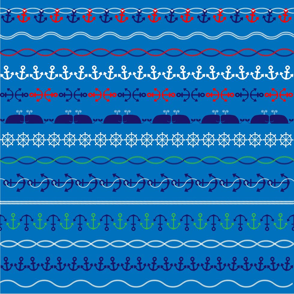 nautical border patterns 422511 Vector Art at Vecteezy