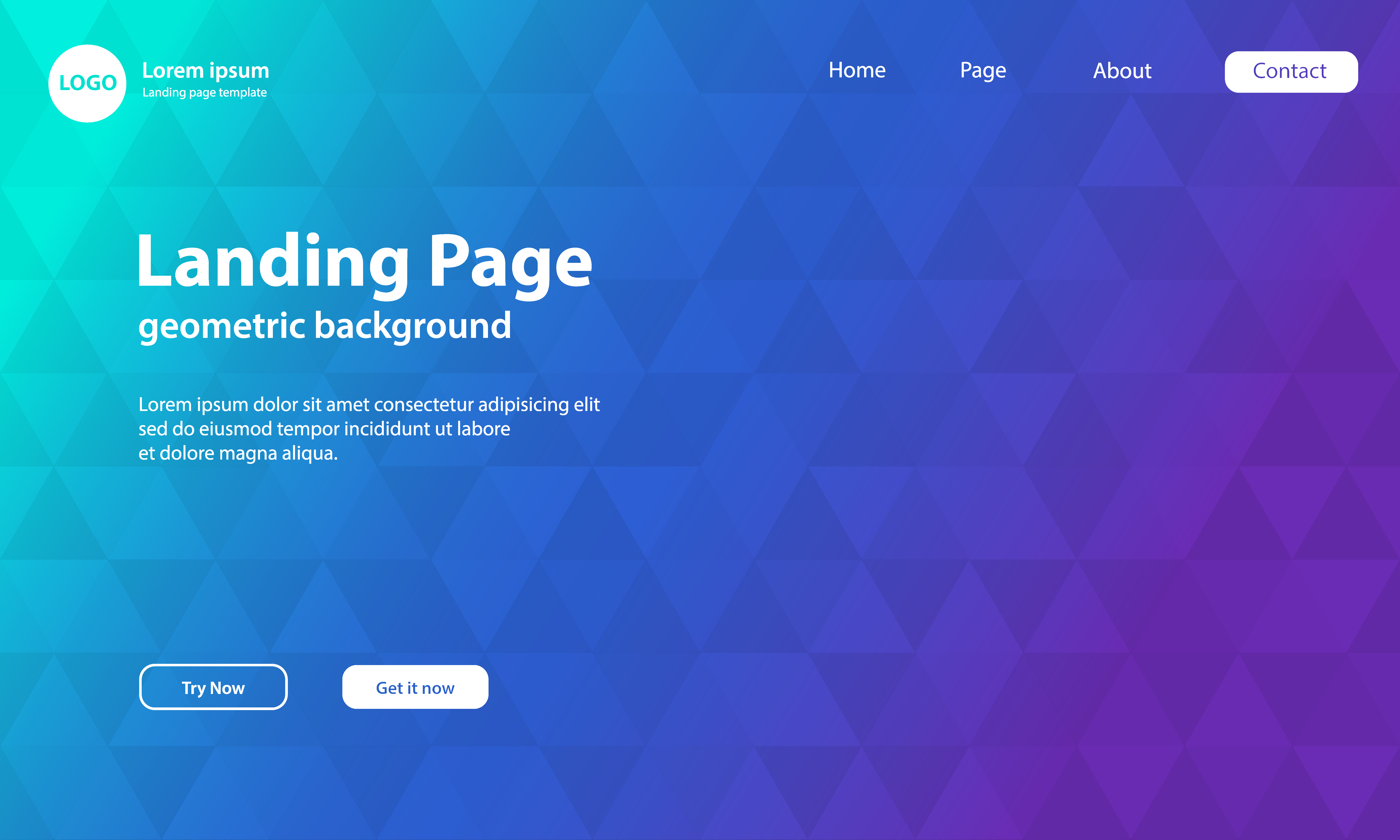 Geometric Hipster Triangular Background With Colorful Gradient Mosaic Backdrop Vector