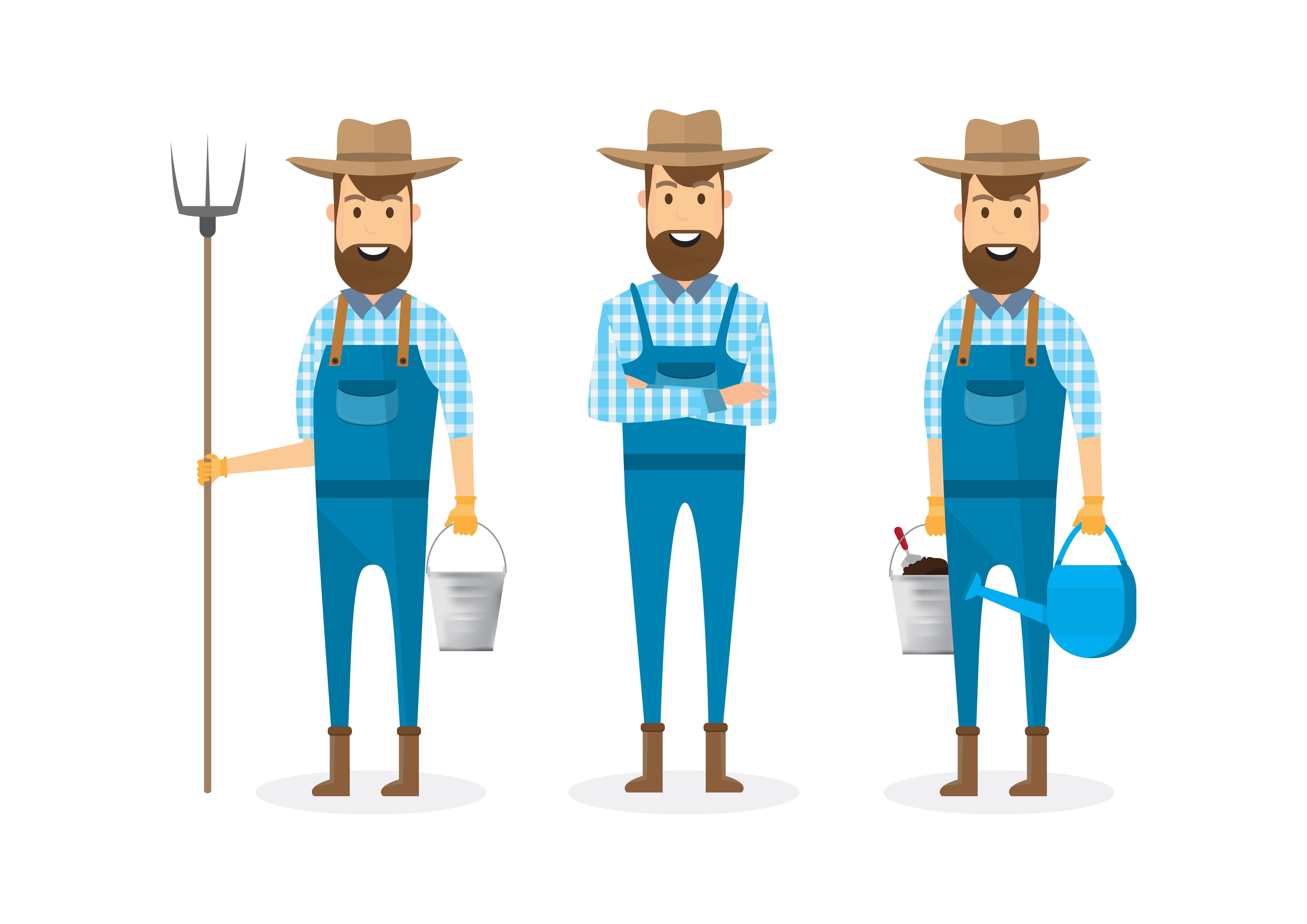 Farmer Cartoon Character Isolated On White Background 424940 Vector Art farmer-cartoon-character-isolated-on-white-background-424940-vector-art