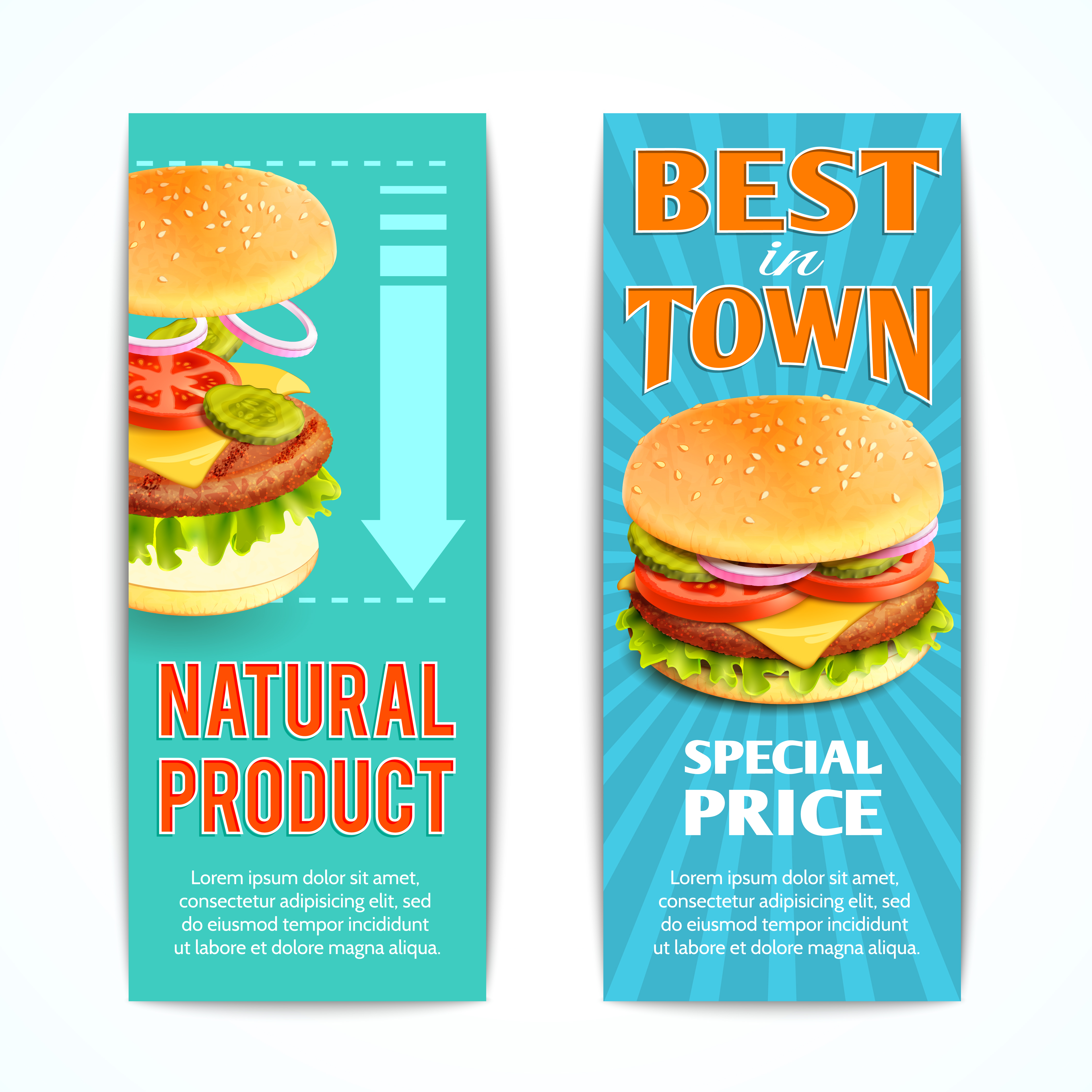 Fast Food Banners Set 427316 Vector Art at Vecteezy Fast Food Banners Set 427316 Vector Art at Vecteezy