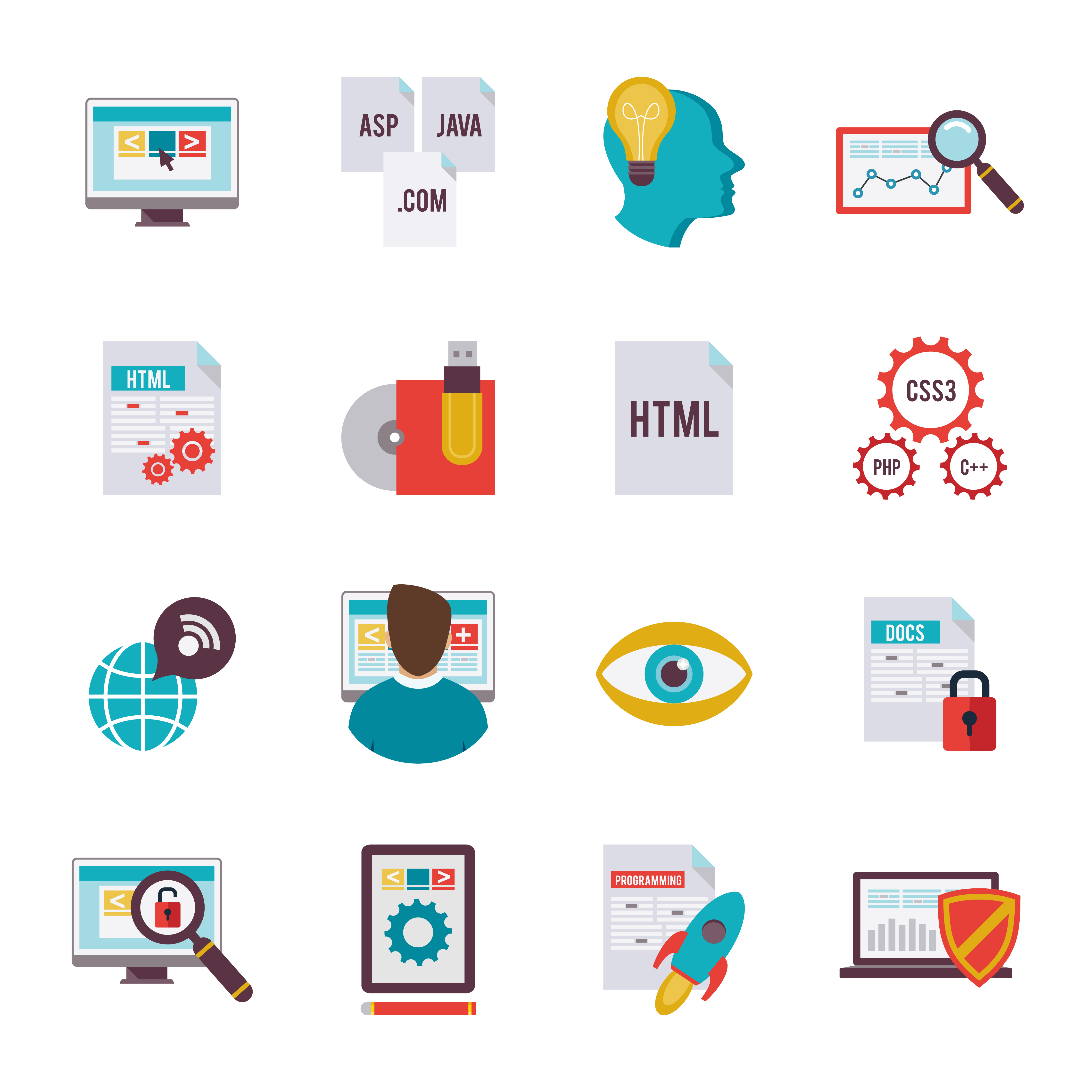 Programmer Icon Flat 427708 Vector Art at Vecteezy Programmer Icon Flat 427708 Vector Art at Vecteezy