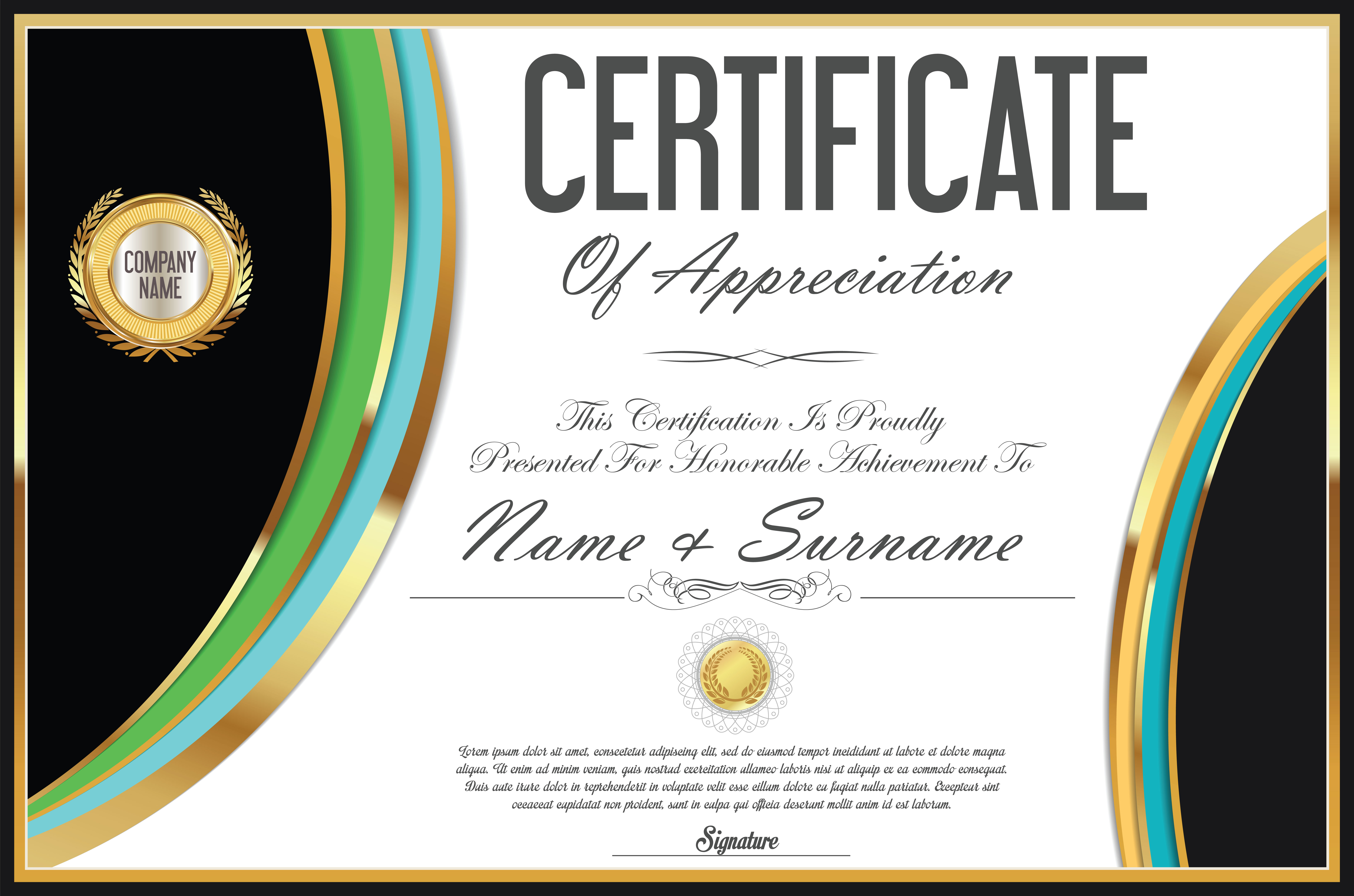 Certificate 428028 Vector Art At Vecteezy