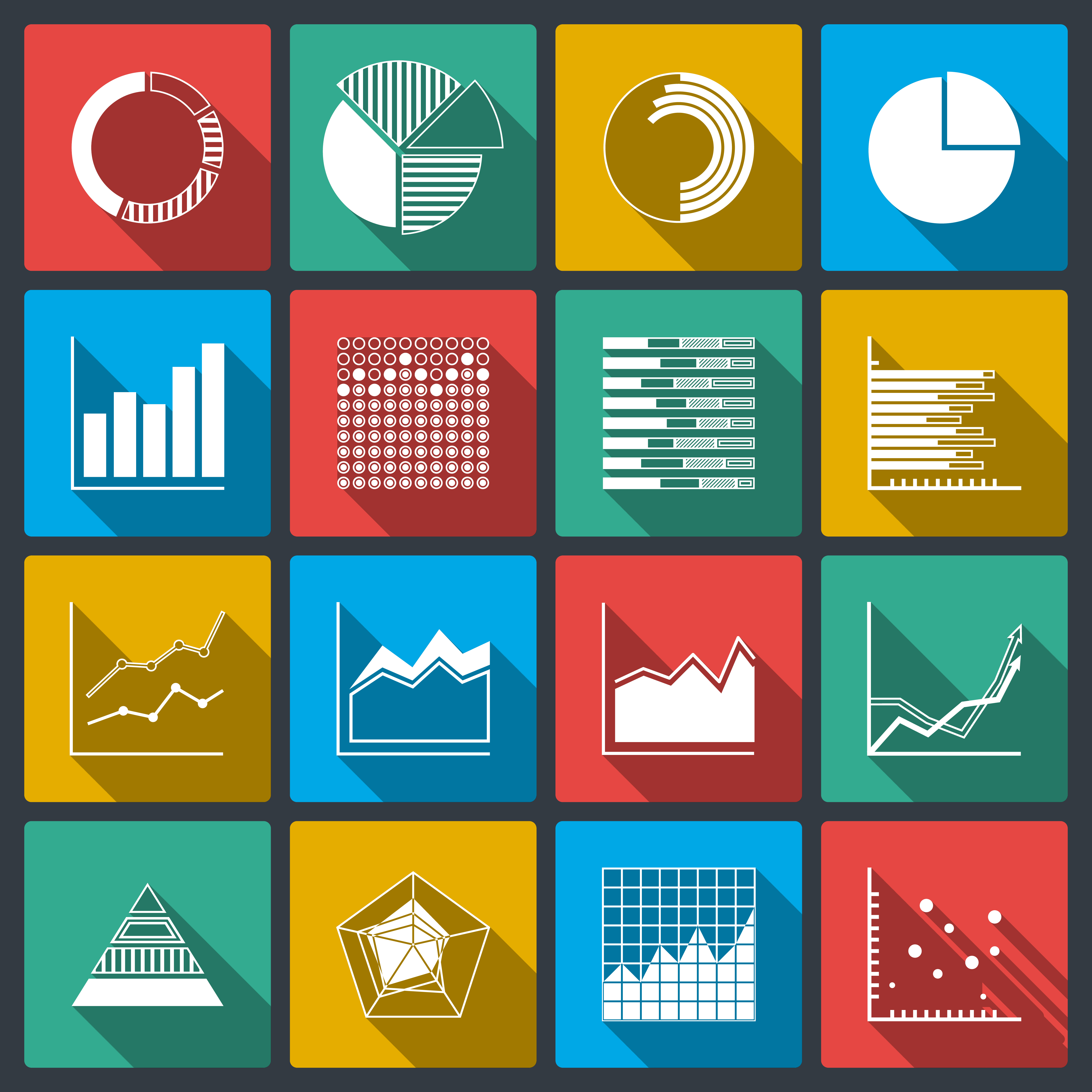 Business icons of ratings graphs and charts 429115 Vector Art at Vecteezy