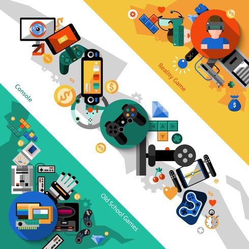 Game Banners Set 434795 Vector Art at Vecteezy