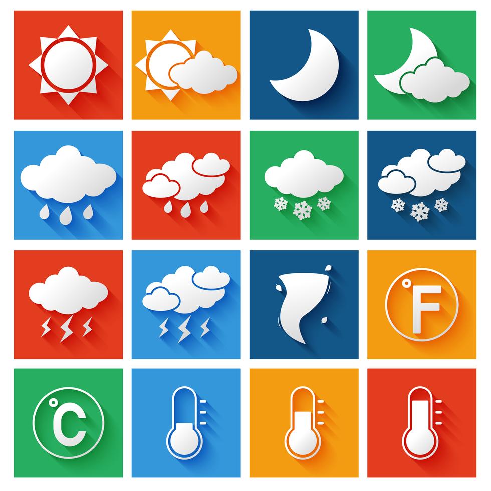 Weather Forecast Icons Set 436619 Vector Art at Vecteezy Weather Forecast Icons Set 436619 Vector Art at Vecteezy