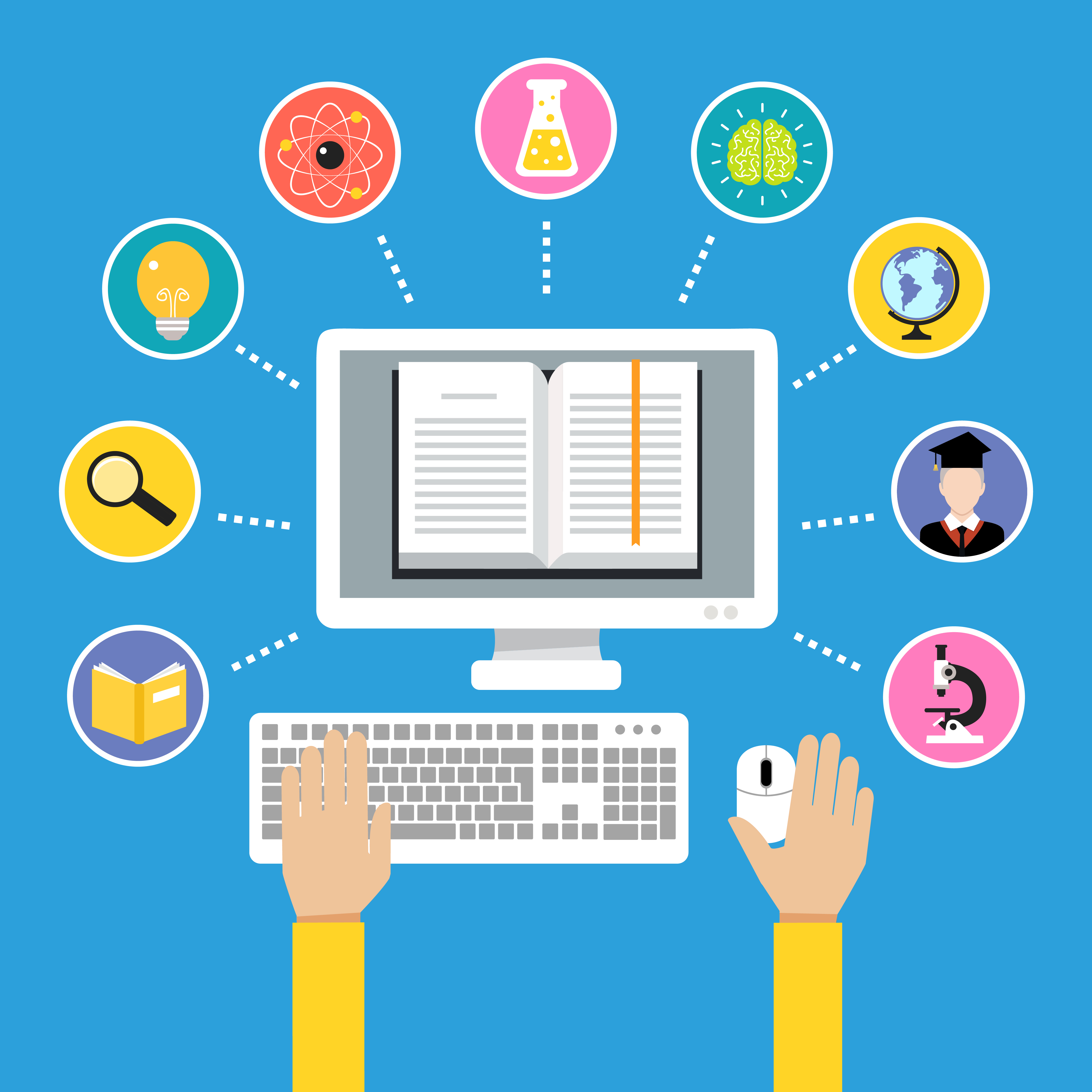 Online education concept 438956 Vector Art at Vecteezy Online education concept 438956 Vector Art at Vecteezy